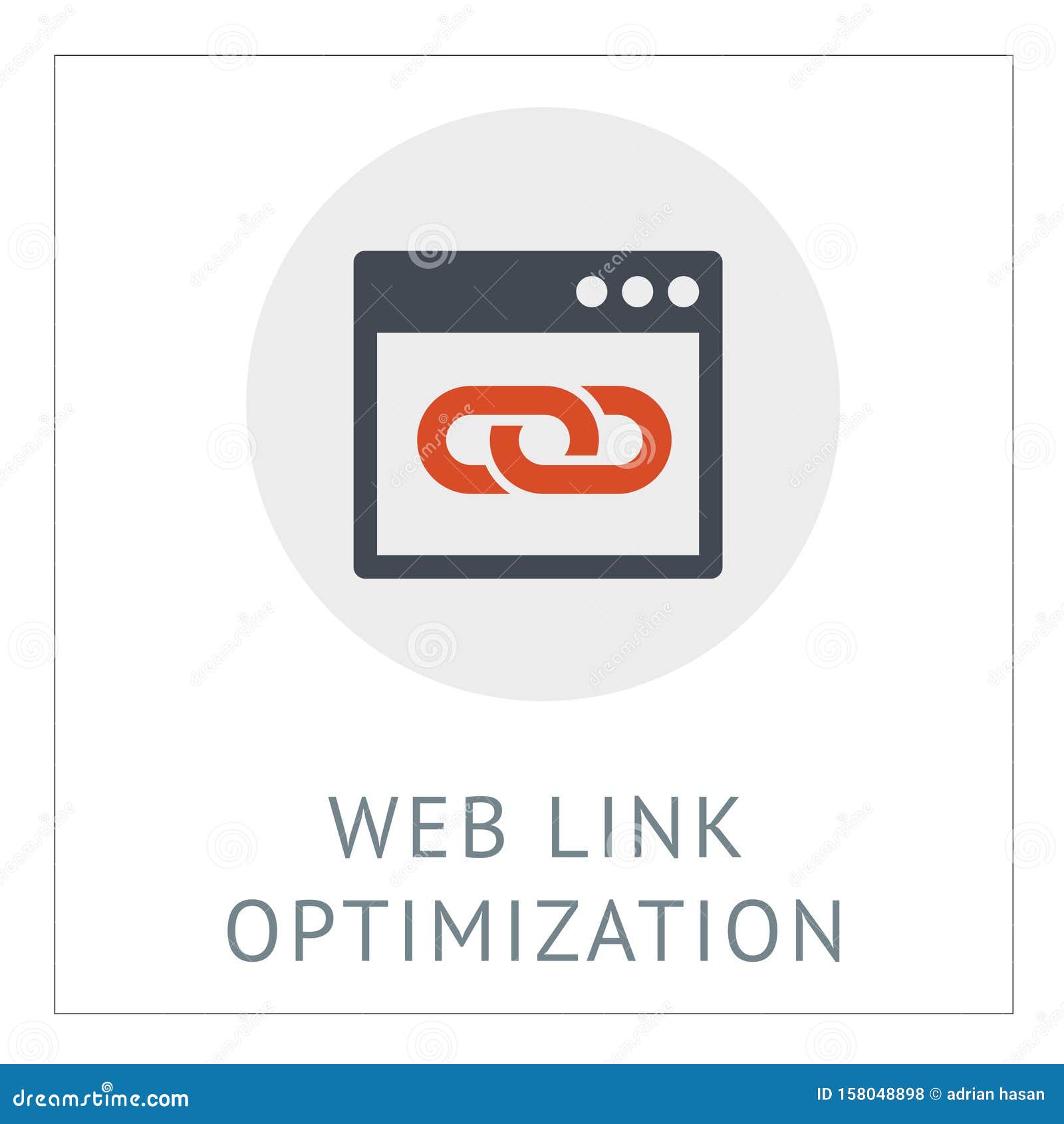 Web Link Optimization Simpel Logo Icon Vector Ilustration Stock Vector ...
