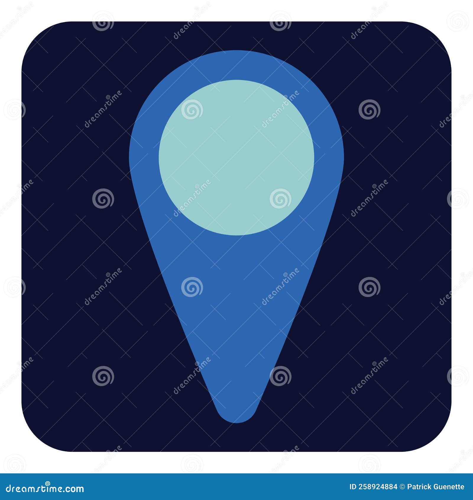 Web location, icon stock vector. Illustration of flat - 258924884