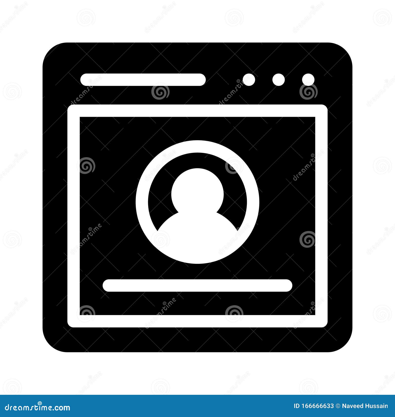 Web Login Vector Glyph Flat Icon Stock Illustration - Illustration of ...