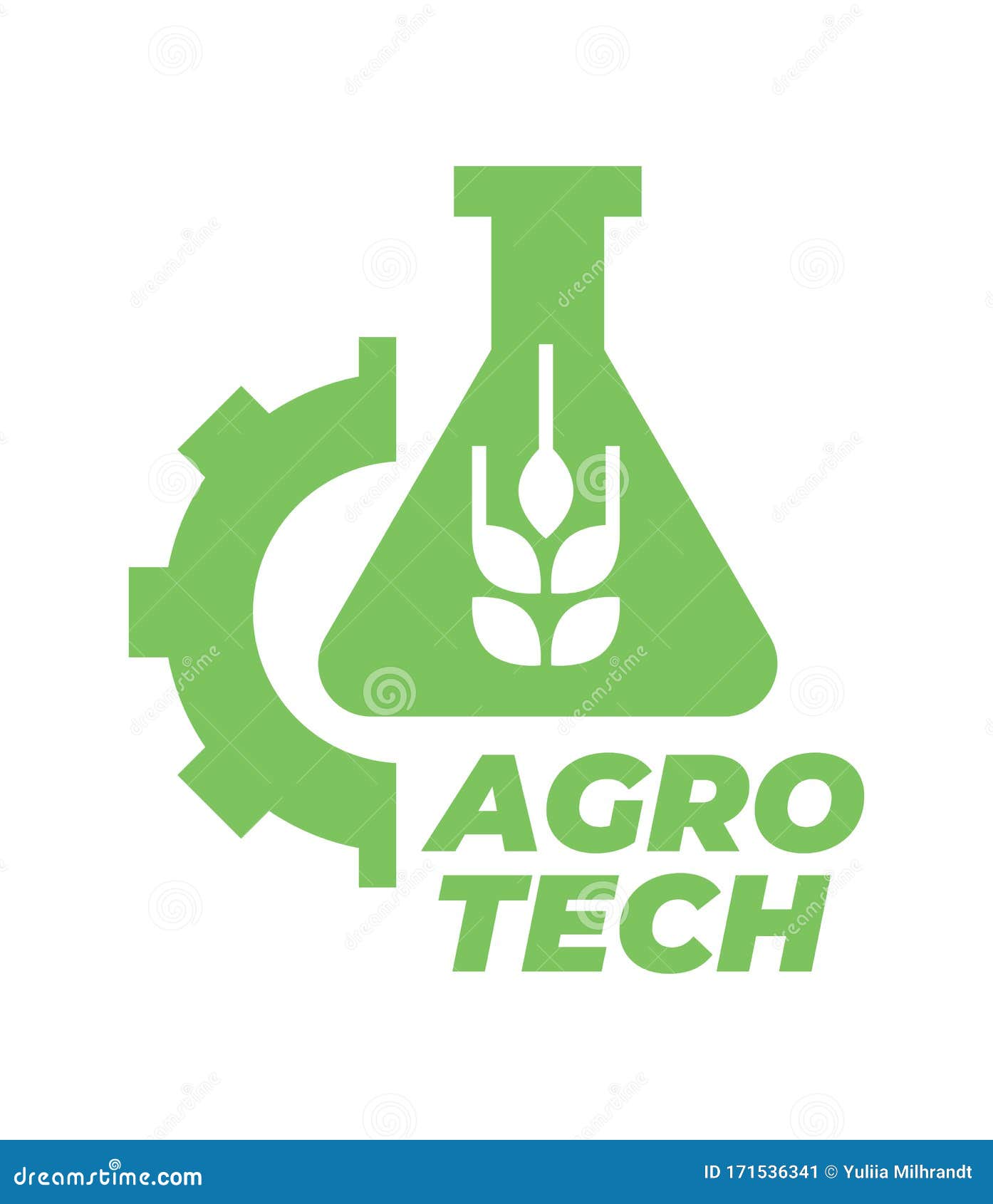 Agro Icon for Logo. Vector Green Monochrome Isolated Illustration ...
