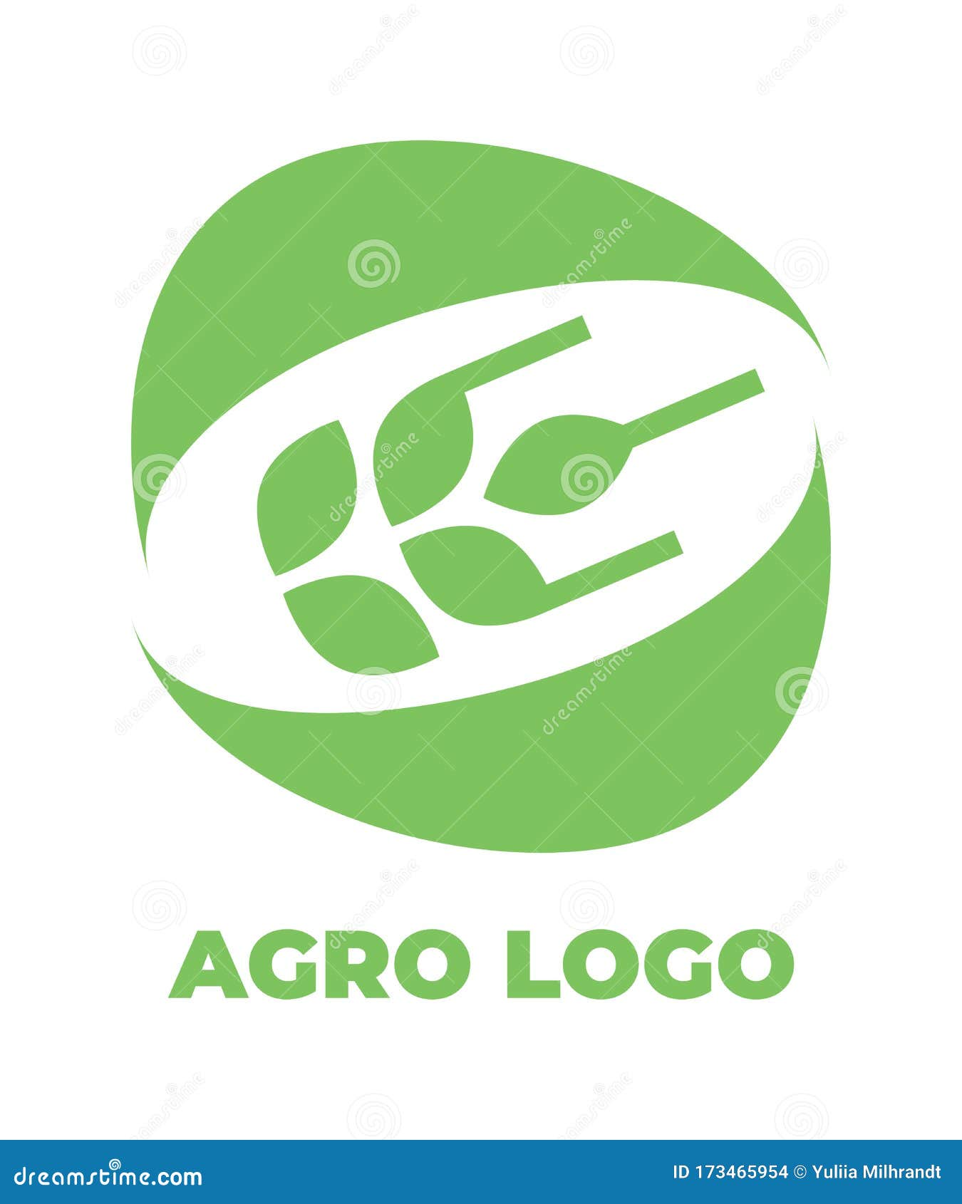 Agro Icon Template for Logo. Vector Monochrome Isolated Illustration ...
