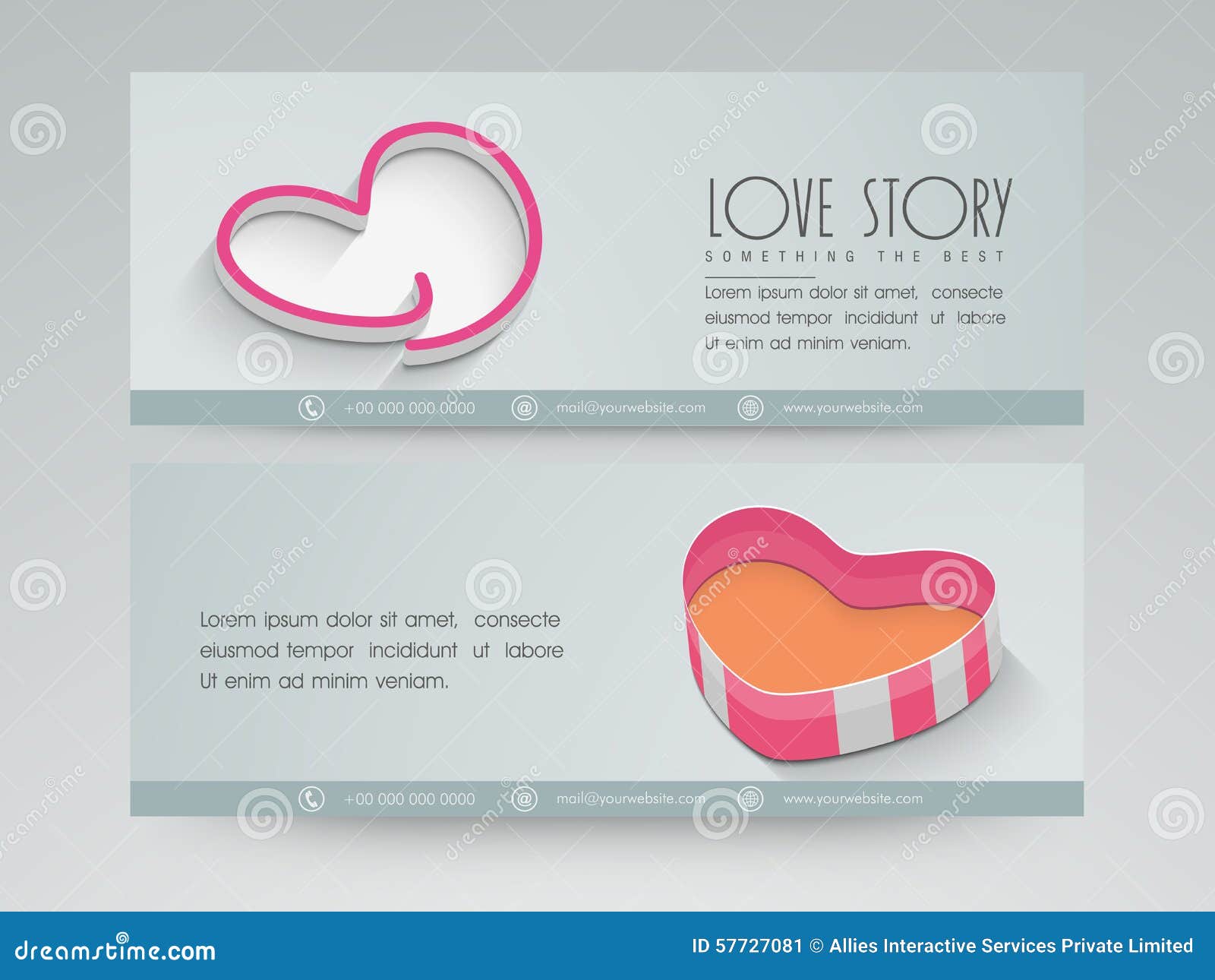 Web love header design. stock illustration. Illustration of advert ...