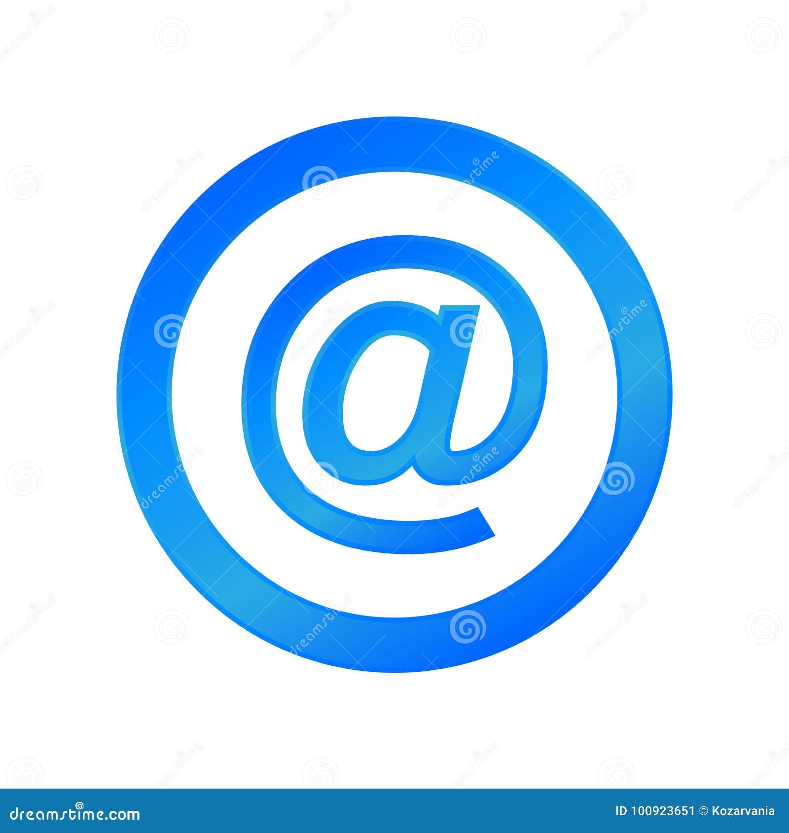 Web mail symbol stock vector. Illustration of newsletter - 100923651