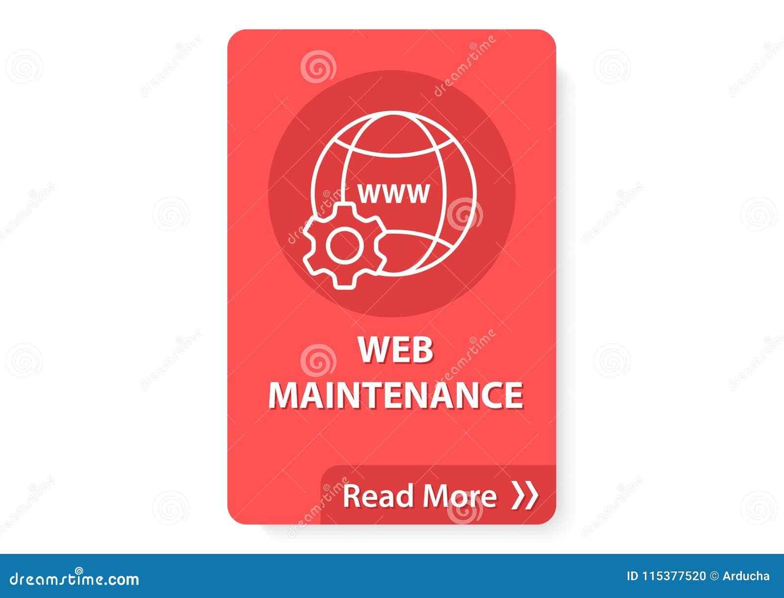 Web Maintenance Banner Outline Icon Stock Vector - Illustration of ...