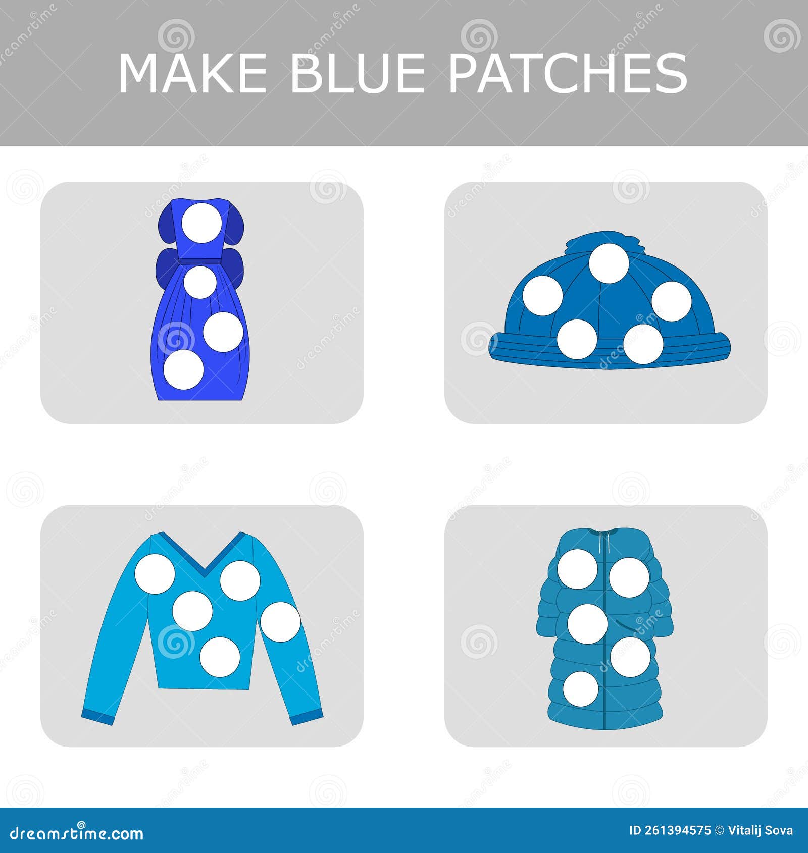 Educational Game for Children Stock Illustration - Illustration of ...