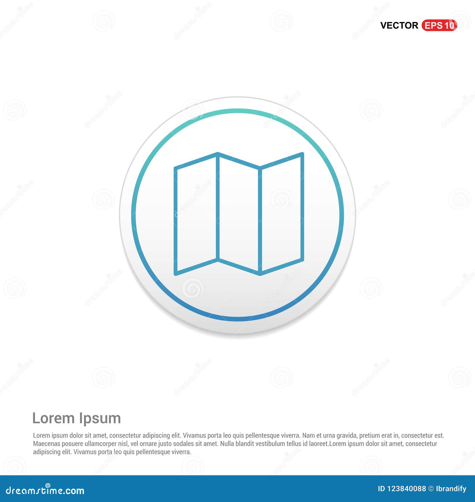 Web Map Icon Hexa White Background Icon Template Stock Vector ...