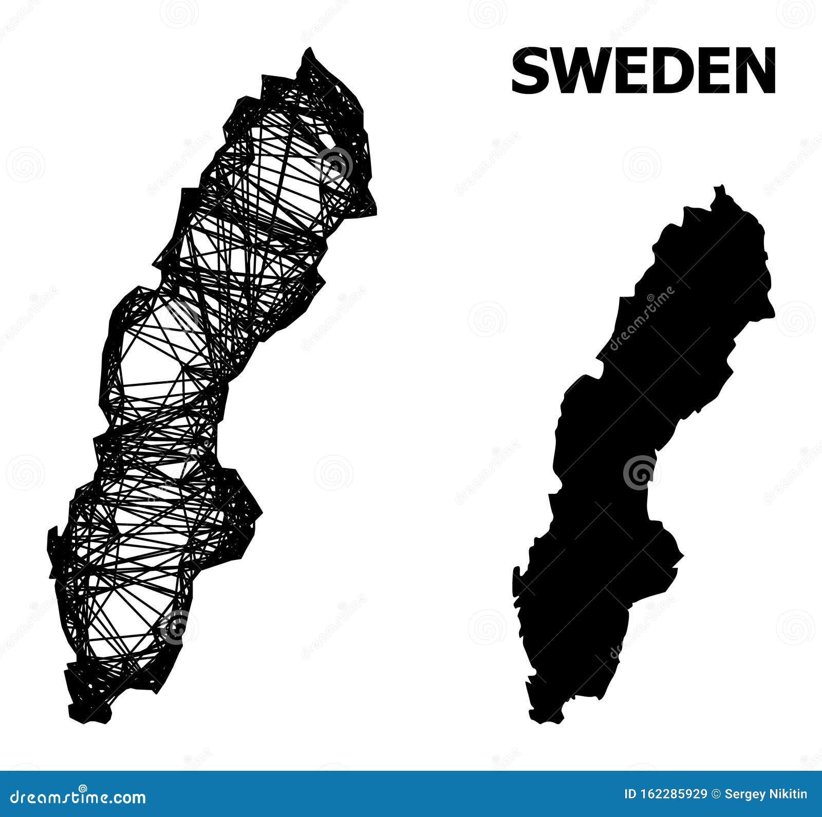 Linear Sweden Map Icon From Countrymaps Outline Collection. Thin Line ...