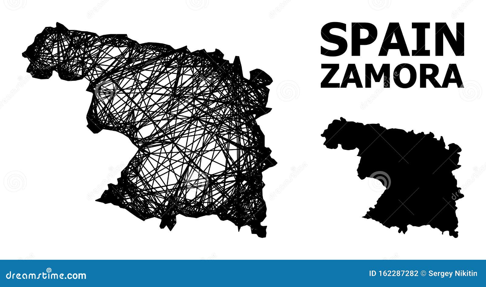 Web Map of Zamora Province stock illustration. Illustration of ...