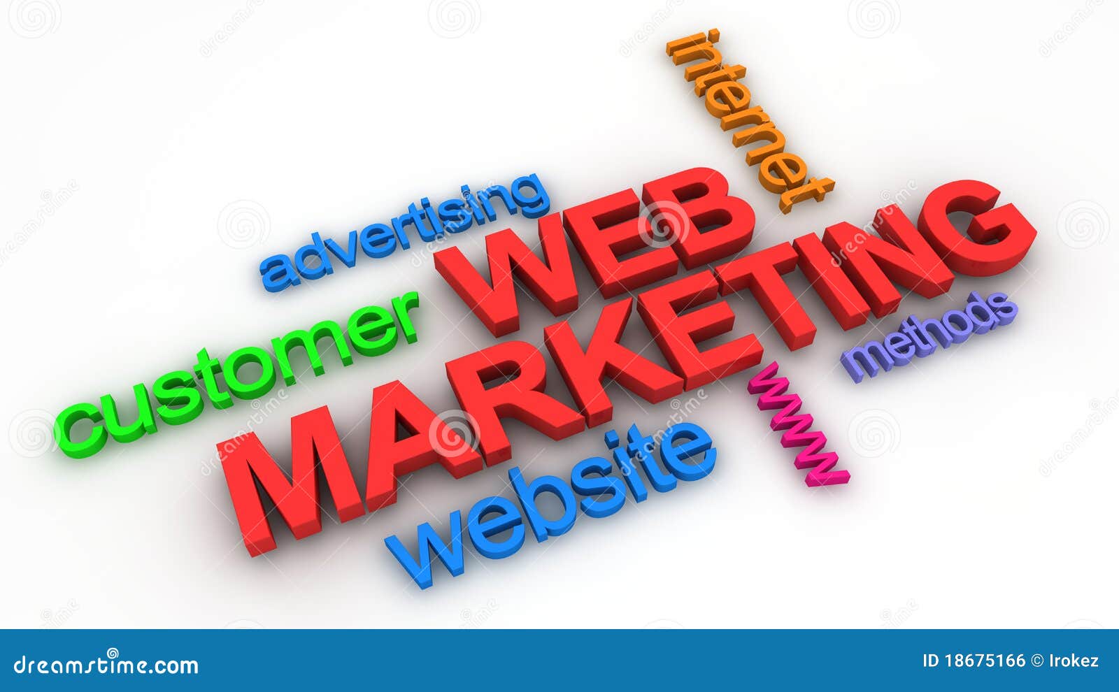 Web Marketing Concept stock illustration. Illustration of strategies ...
