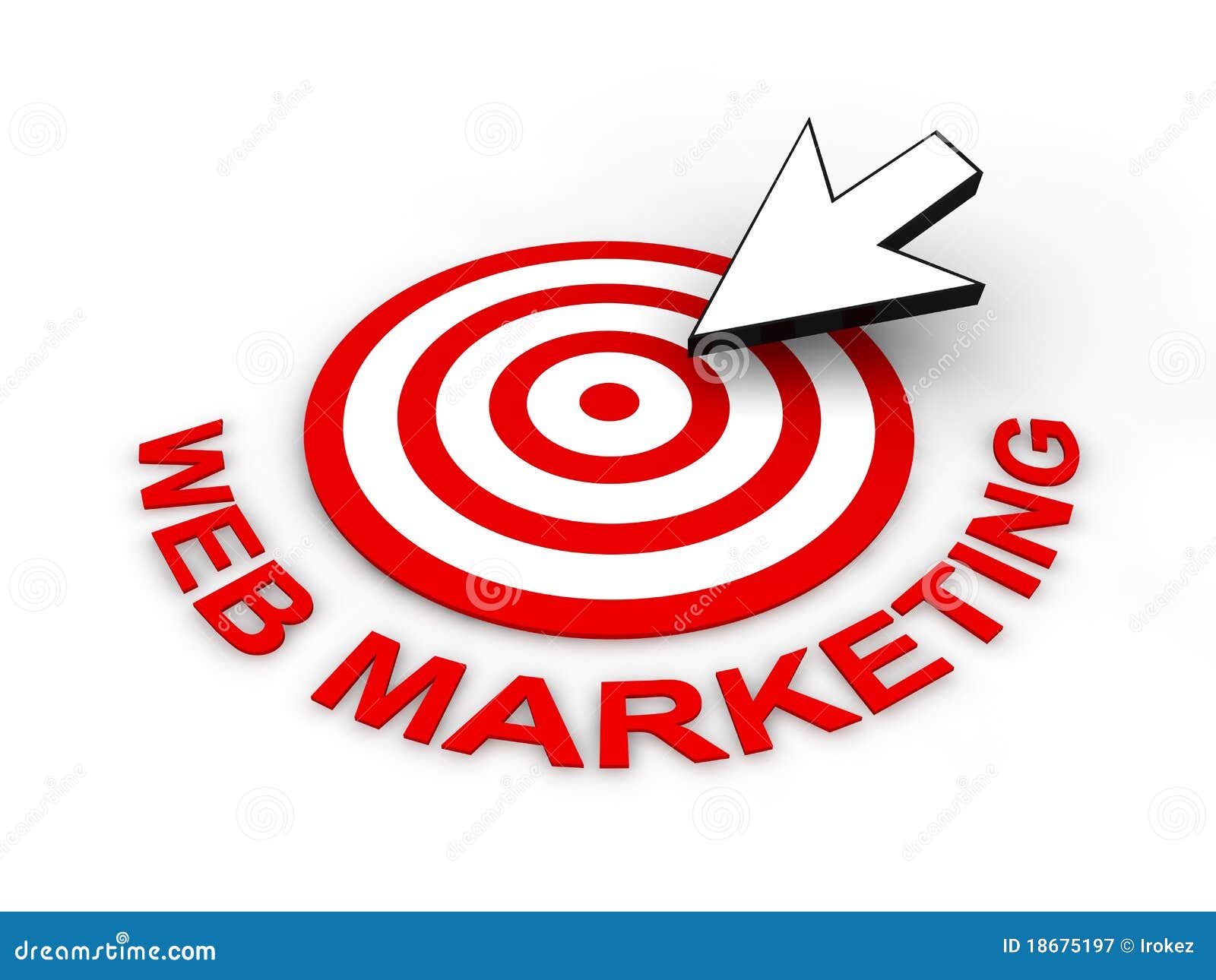 Web Marketing Concept stock illustration. Illustration of word - 18675197