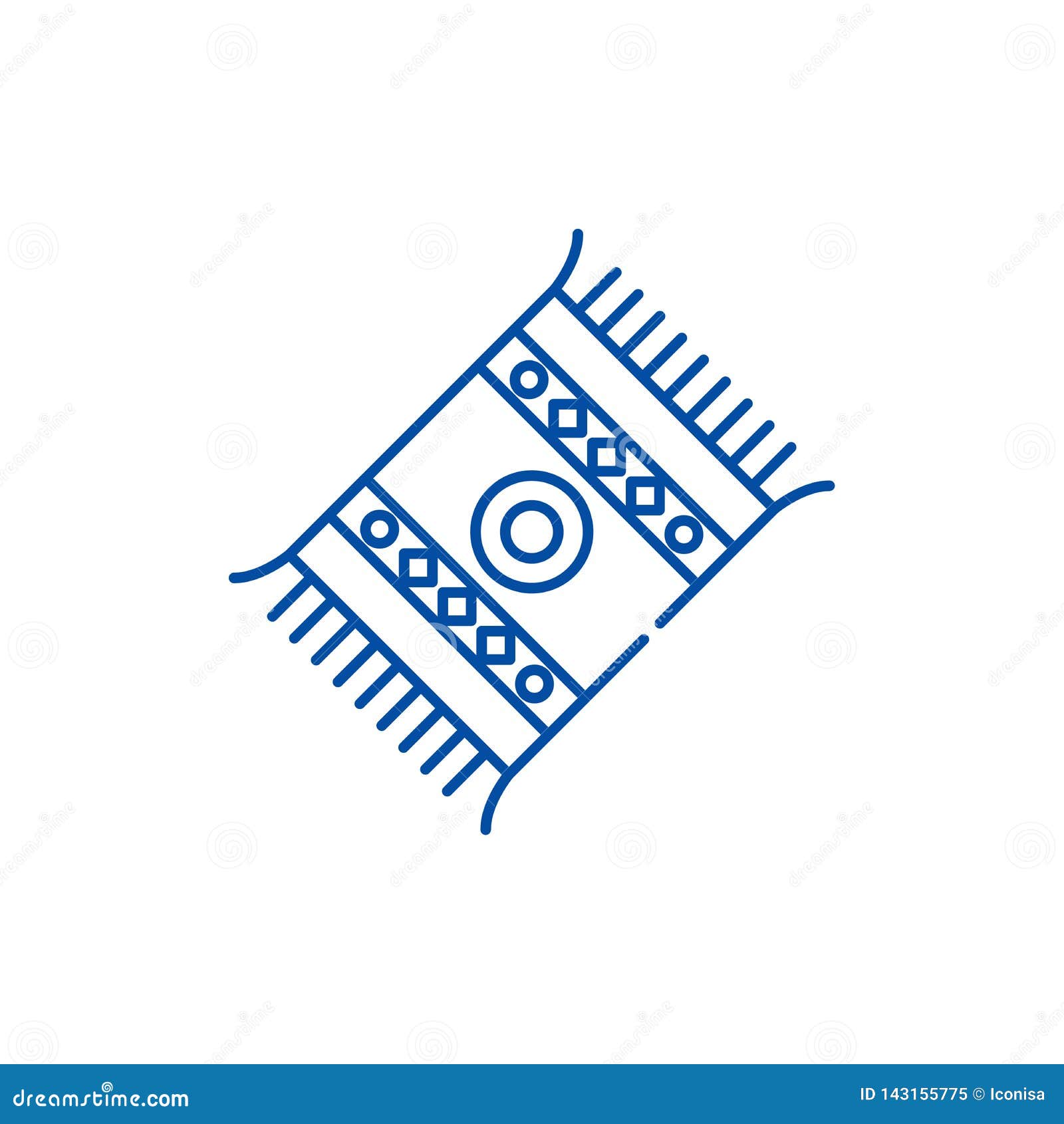 Mat Line Icon Concept. Mat Flat Vector Symbol, Sign, Outline ...