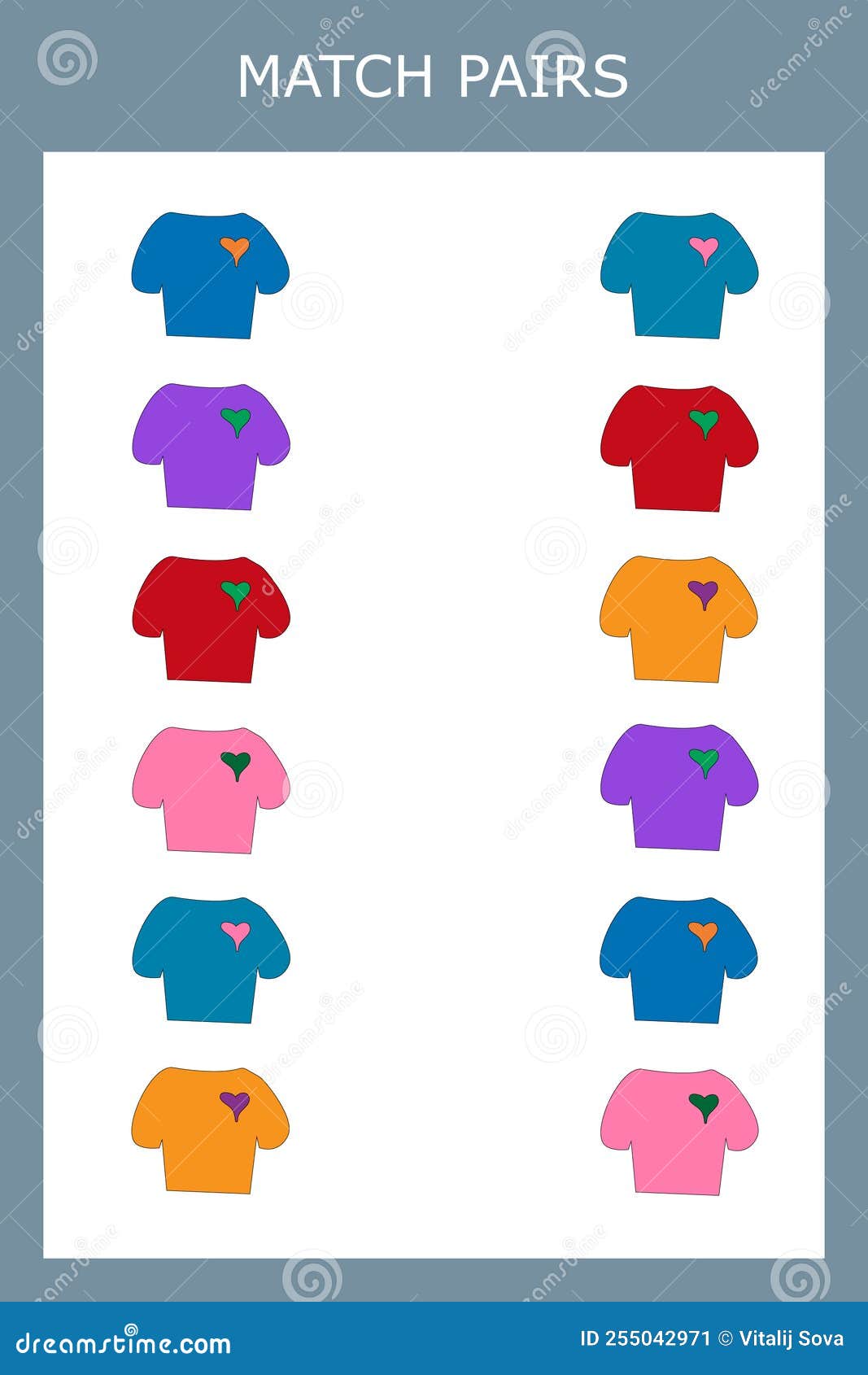 Preschool worksheet stock illustration. Illustration of girl - 255042971