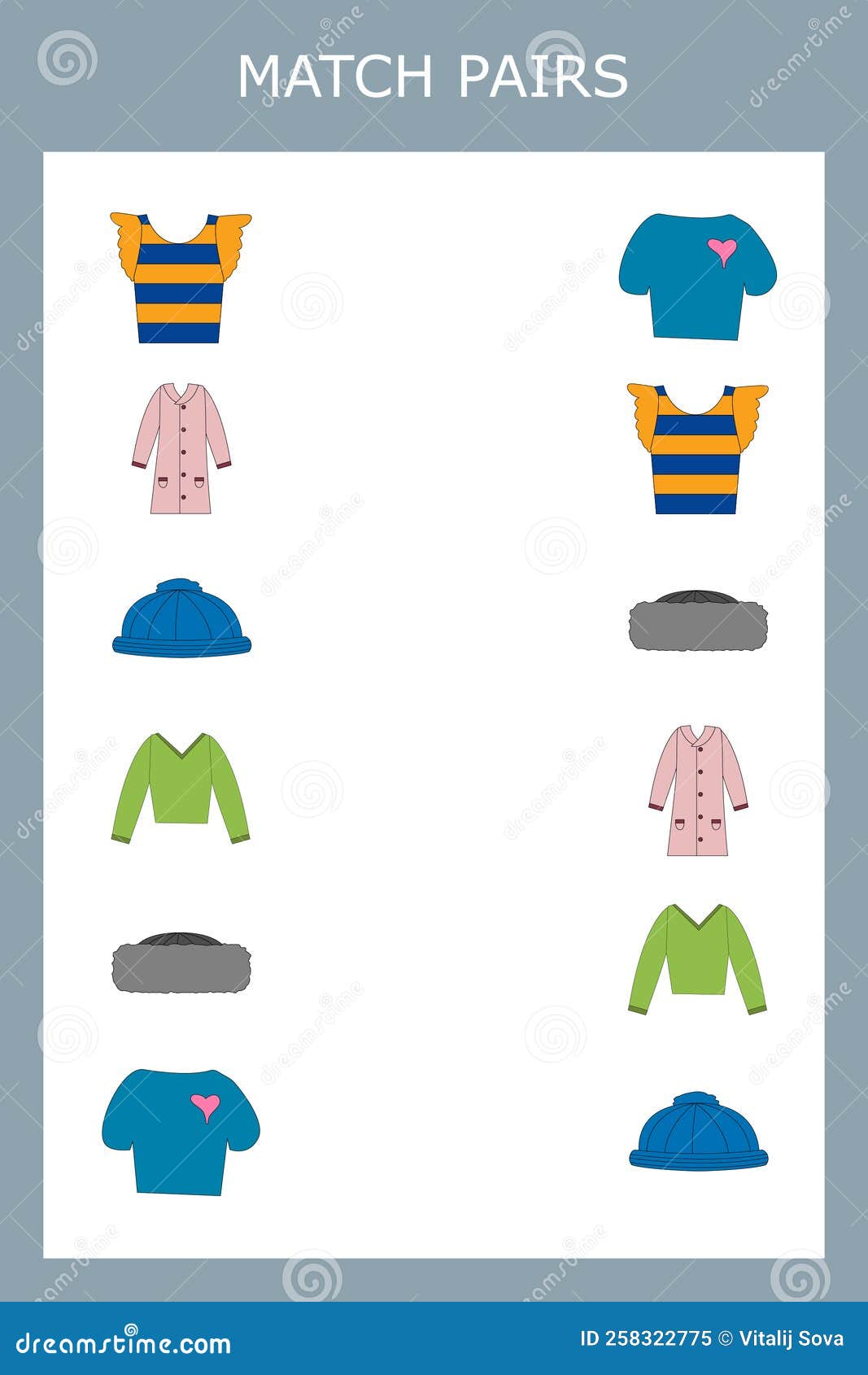 Educational Game for Children Stock Illustration - Illustration of ...