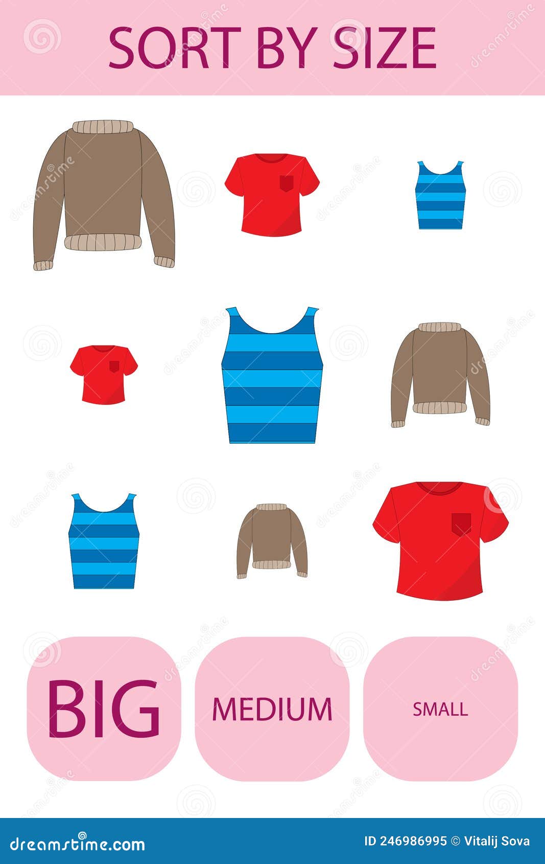 Logic game for children stock illustration. Illustration of clothing ...
