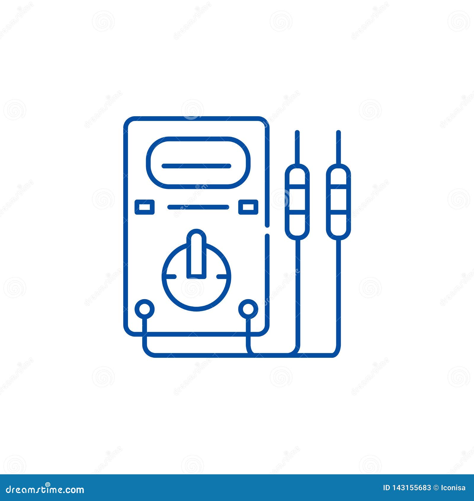 Measuring Instruments Line Icon Concept. Measuring Instruments Flat ...