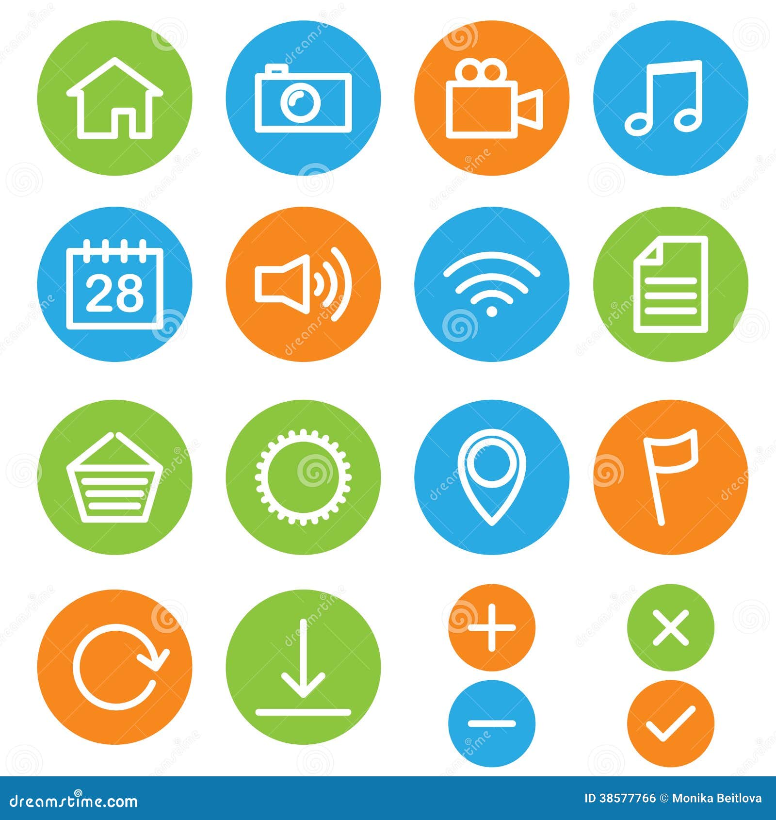 Web and media icons stock illustration. Illustration of home - 38577766