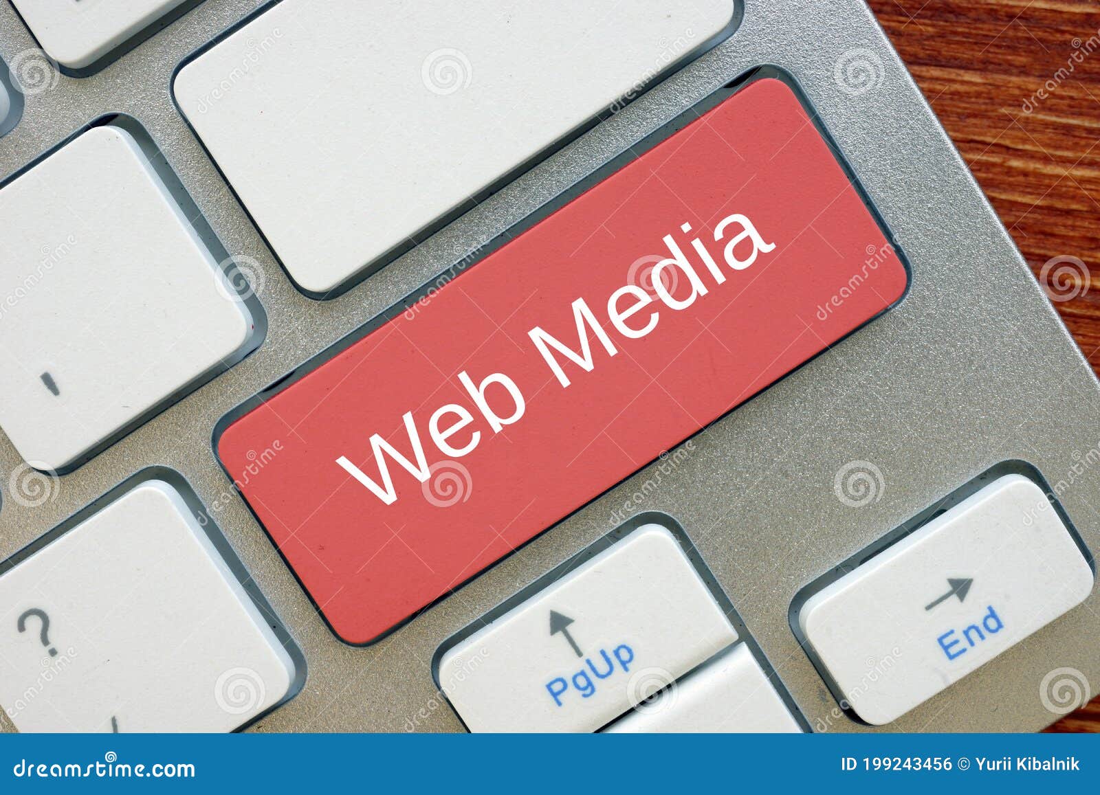 Web Media sign on the page stock photo. Image of social - 199243456