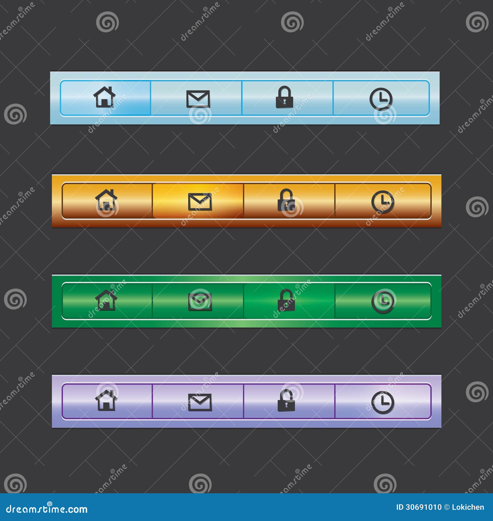 Web menu stock illustration. Illustration of online, navigation - 30691010