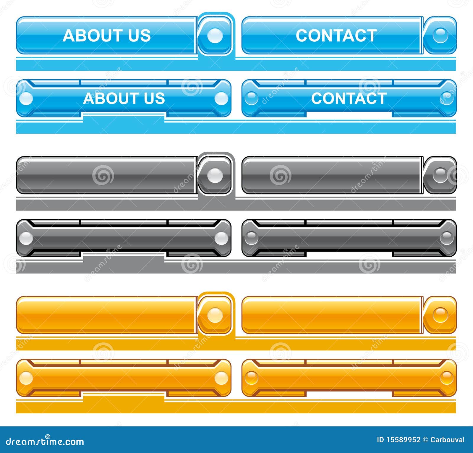 Web menu tech stock vector. Illustration of tech, black - 15589952