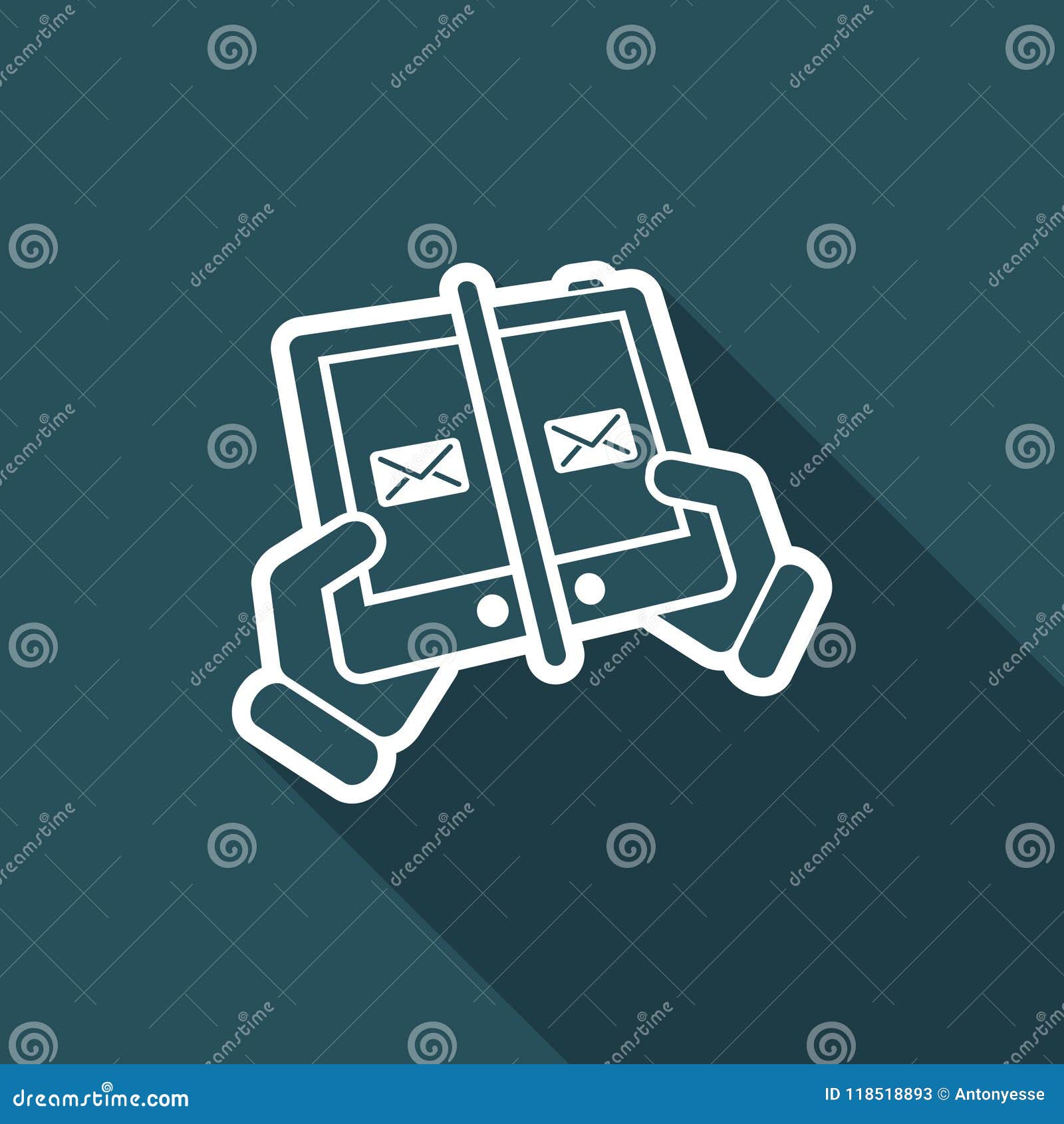 Web message icon stock vector. Illustration of communication - 118518893