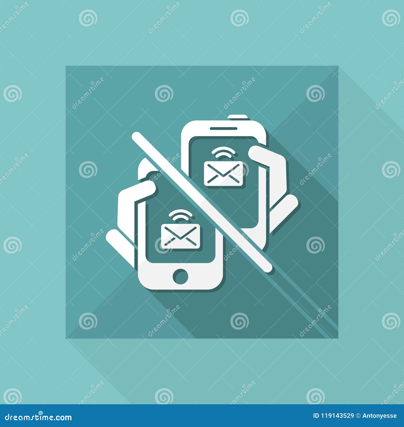 Web message icon stock vector. Illustration of mail - 119143529