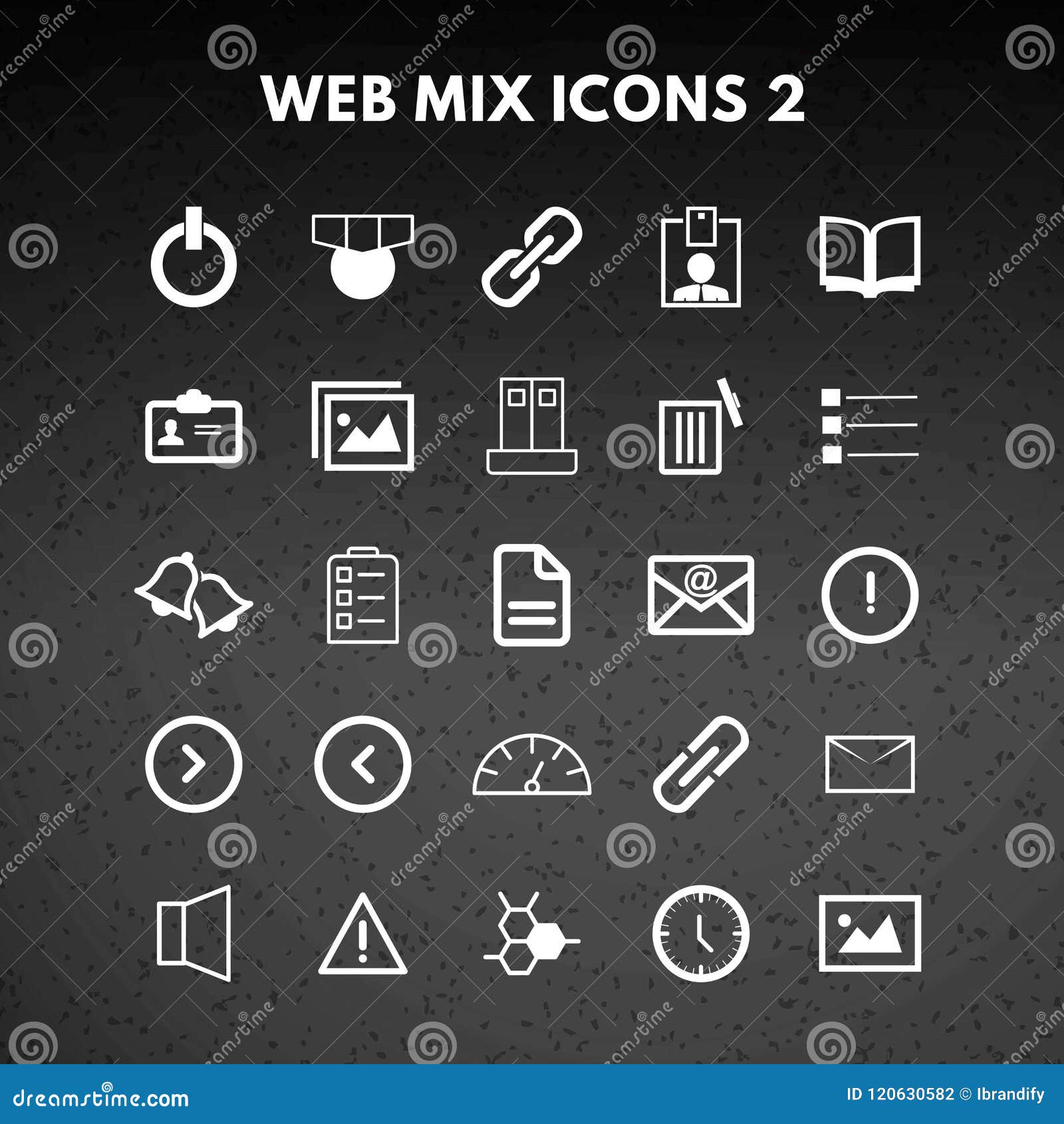 Web Mix Icons stock vector. Illustration of collection - 120630582