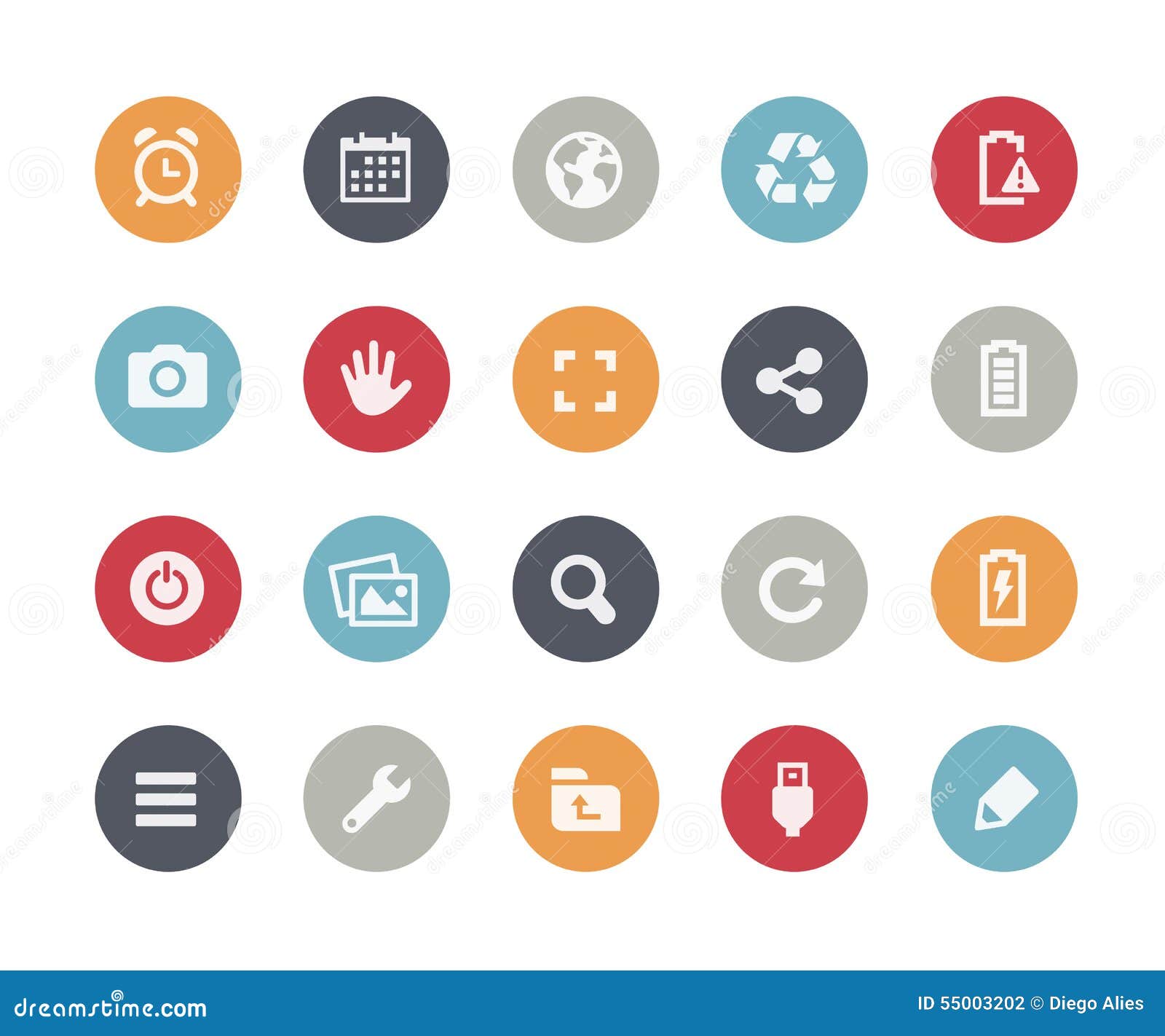 Telecommunications System Line Icons Collection. Wireless, Fiber-optic ...