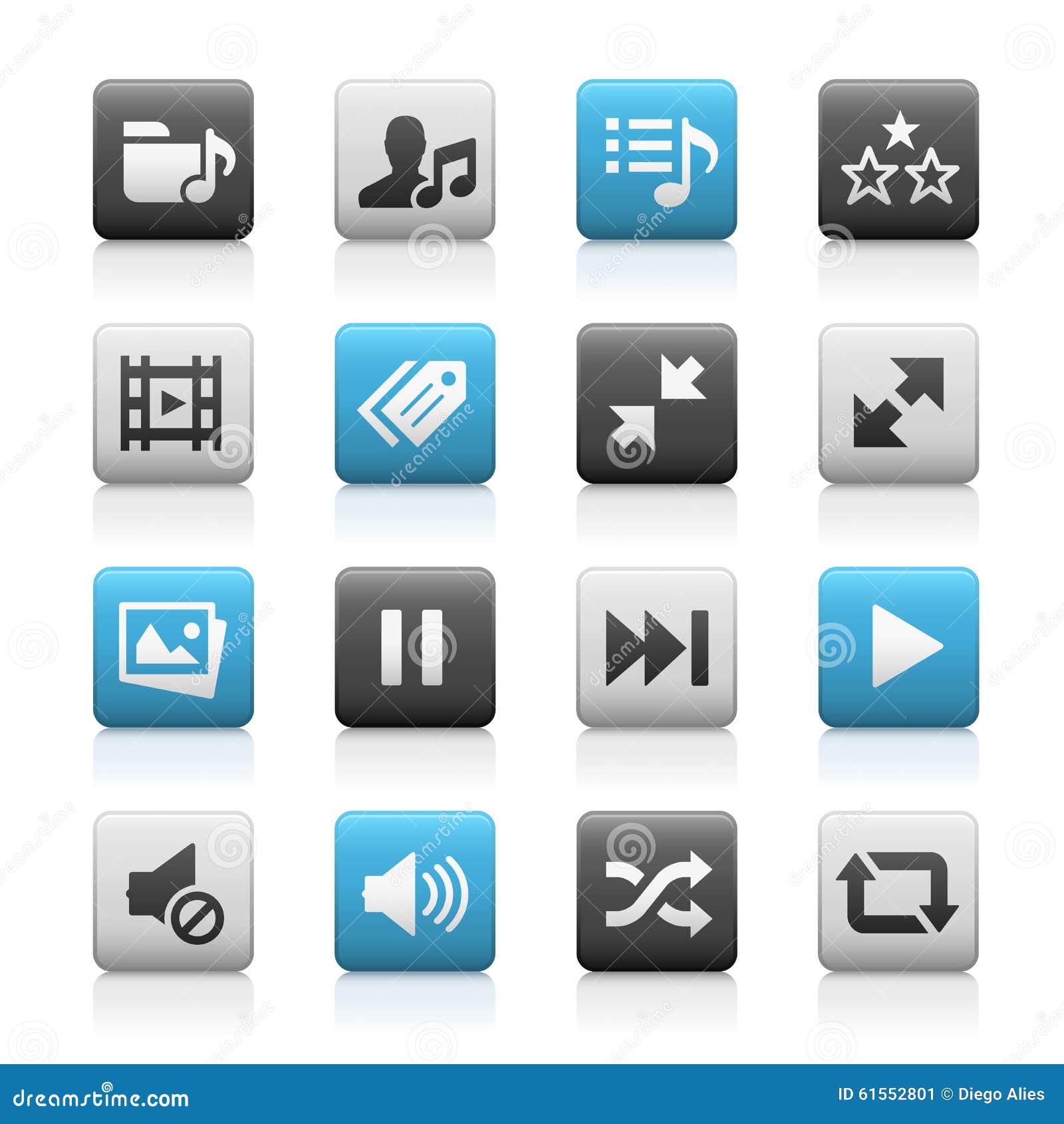 Web and Mobile Icons 7 - Matte Series Stock Vector - Illustration of ...