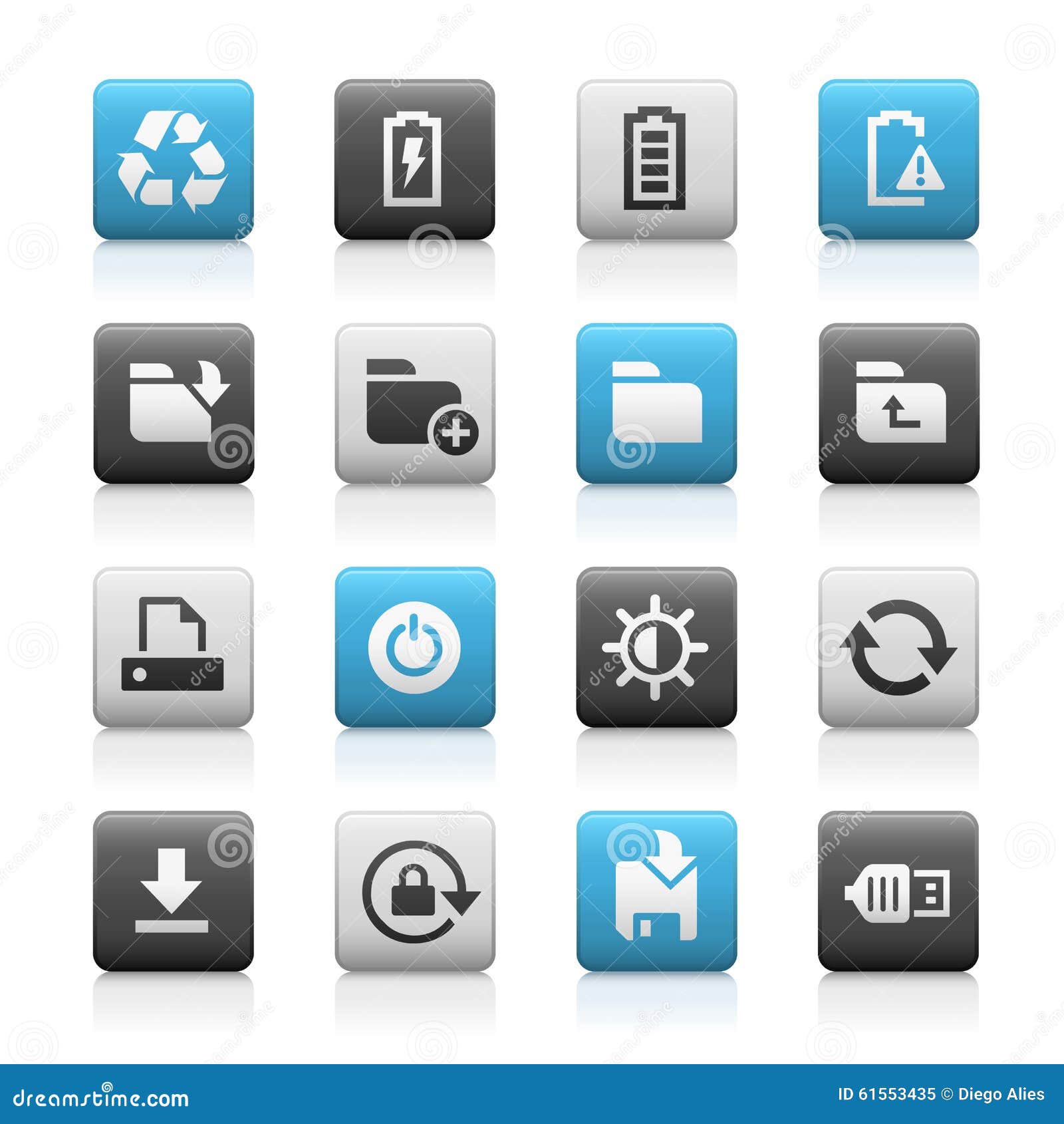 Web and Mobile Icons 3 - Matte Series Stock Vector - Illustration of ...