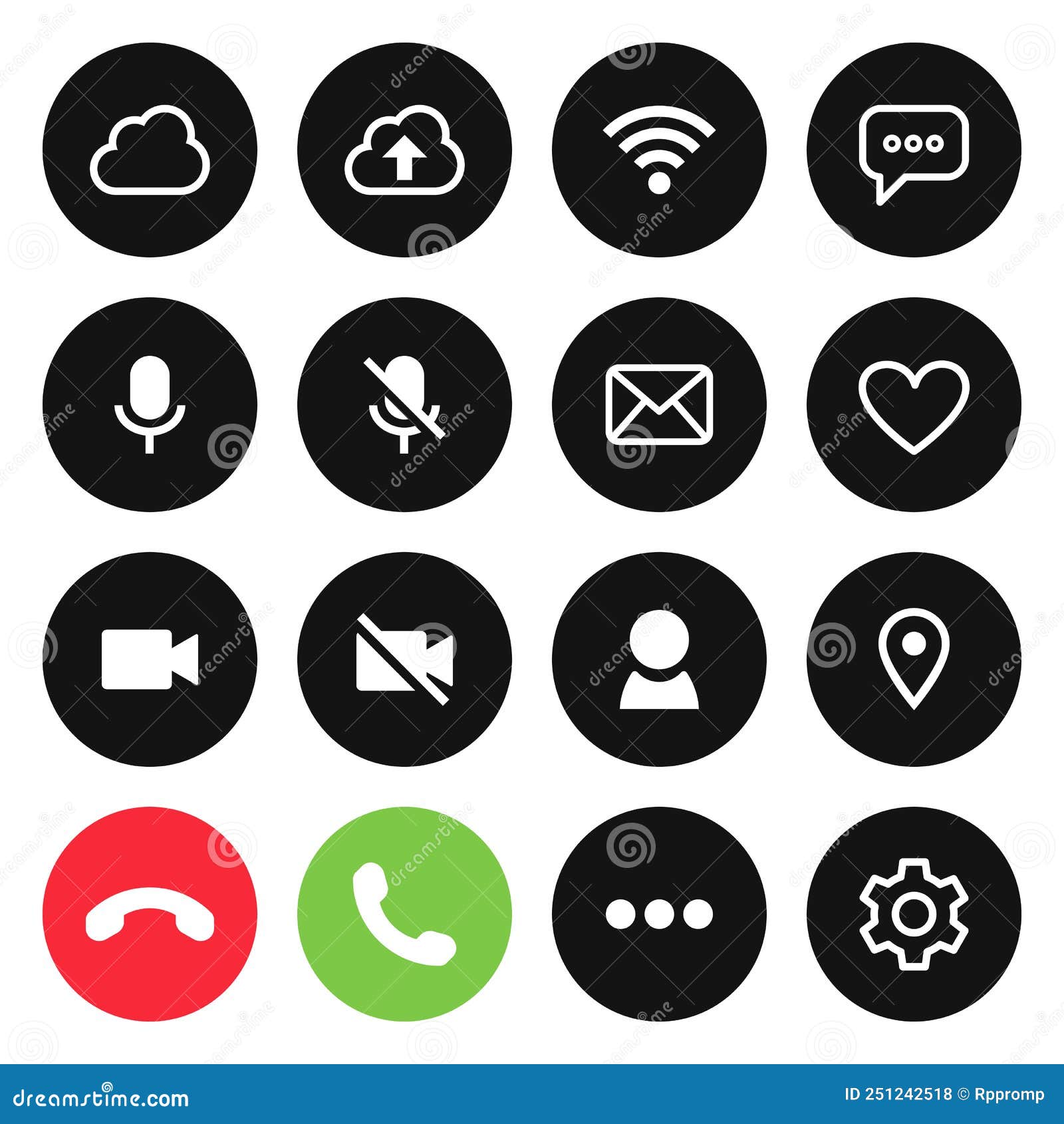 Mobile app icons stock vector. Illustration of clean - 251242518