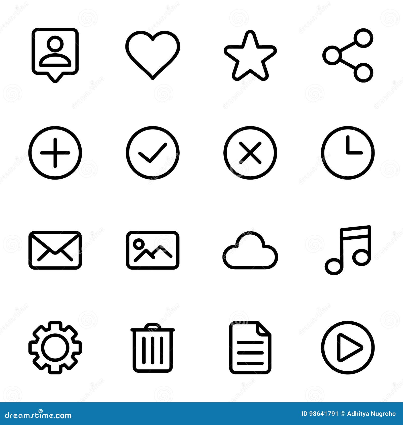 Web and Mobile User Interface Stock Vector - Illustration of simple ...