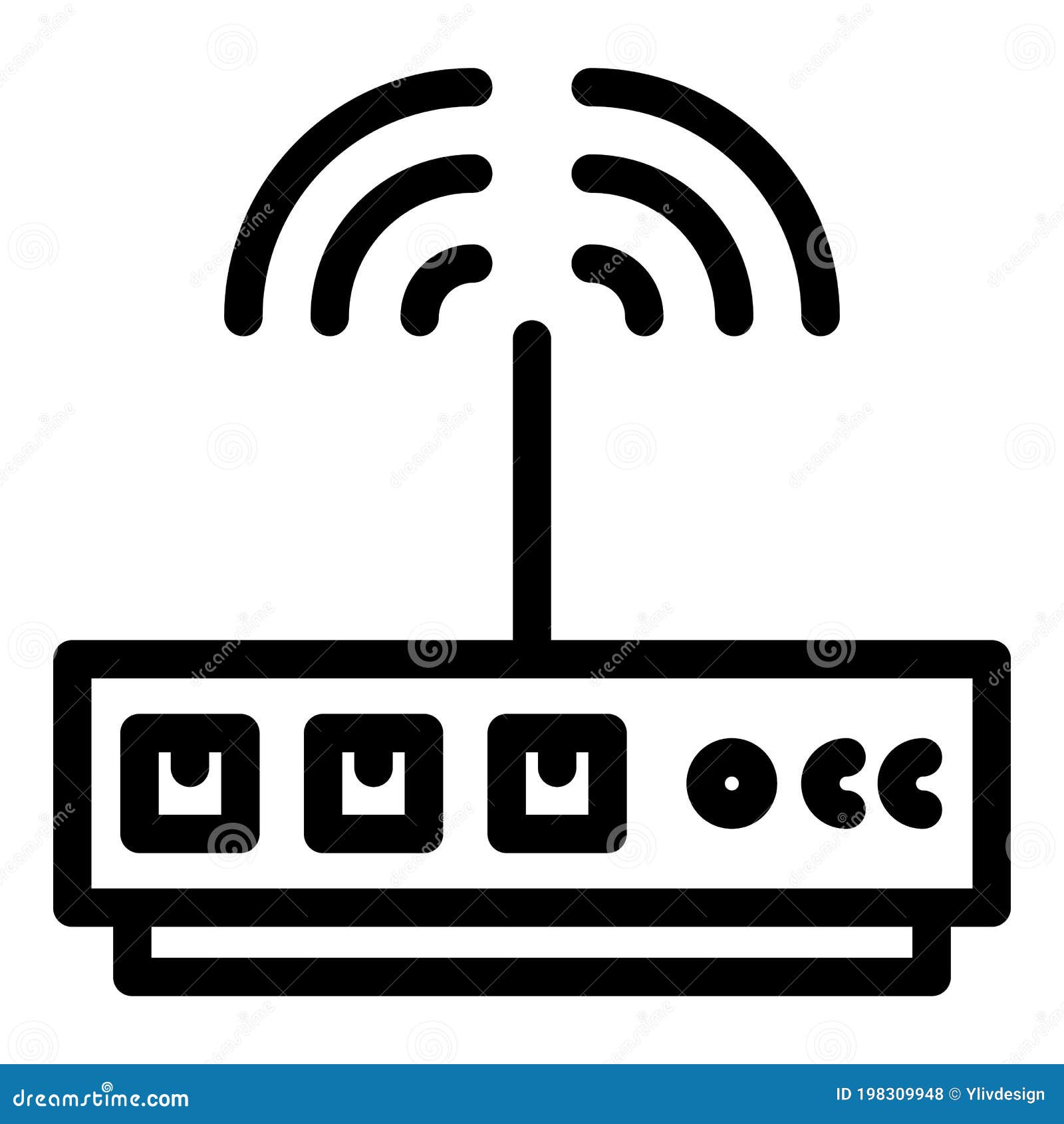 Usb Modem Icon Vector From Internet Of Thing Concept. Thin Line ...