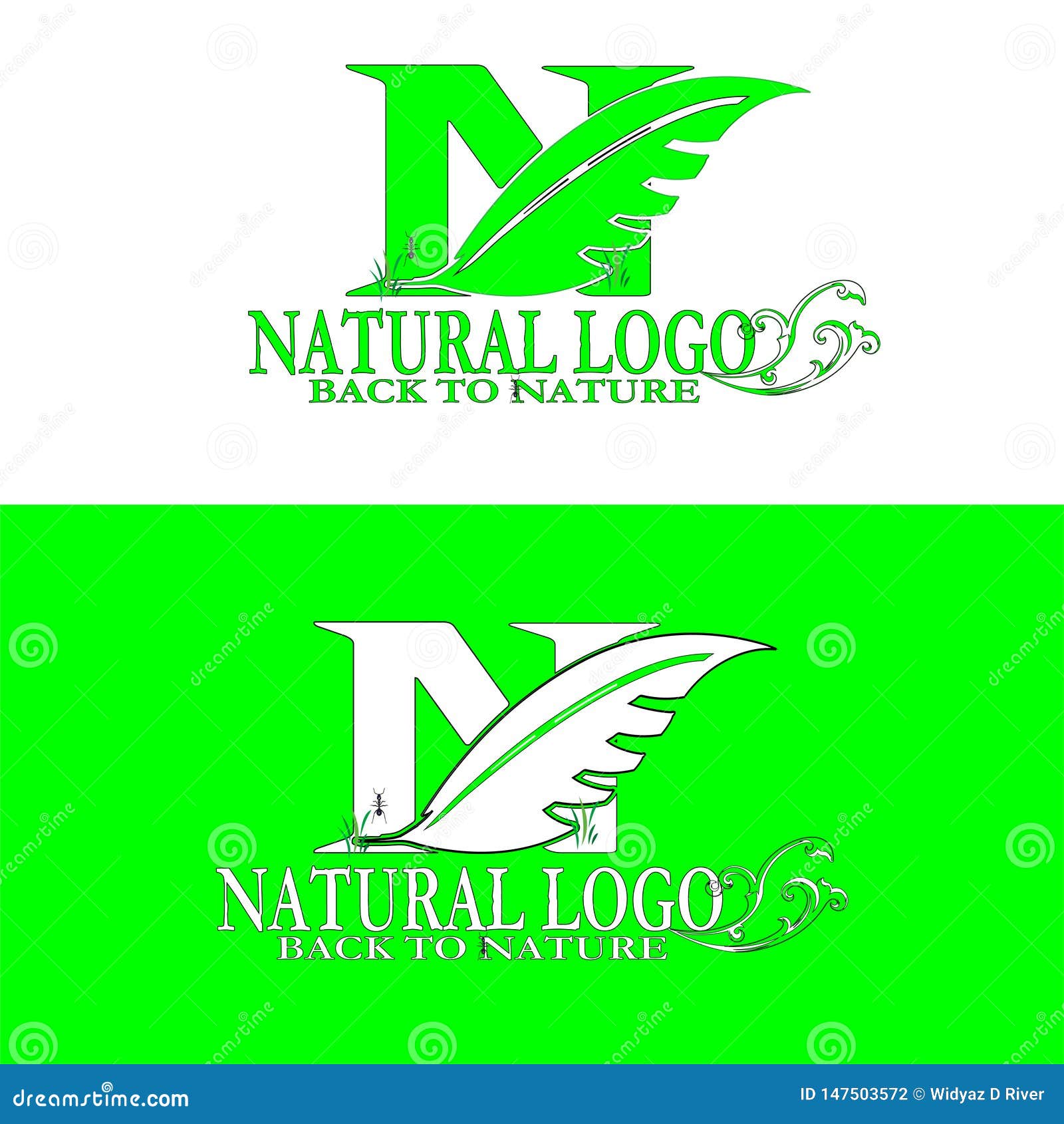 Natural Logo Back To Nature Stock Vector - Illustration of agriculture ...