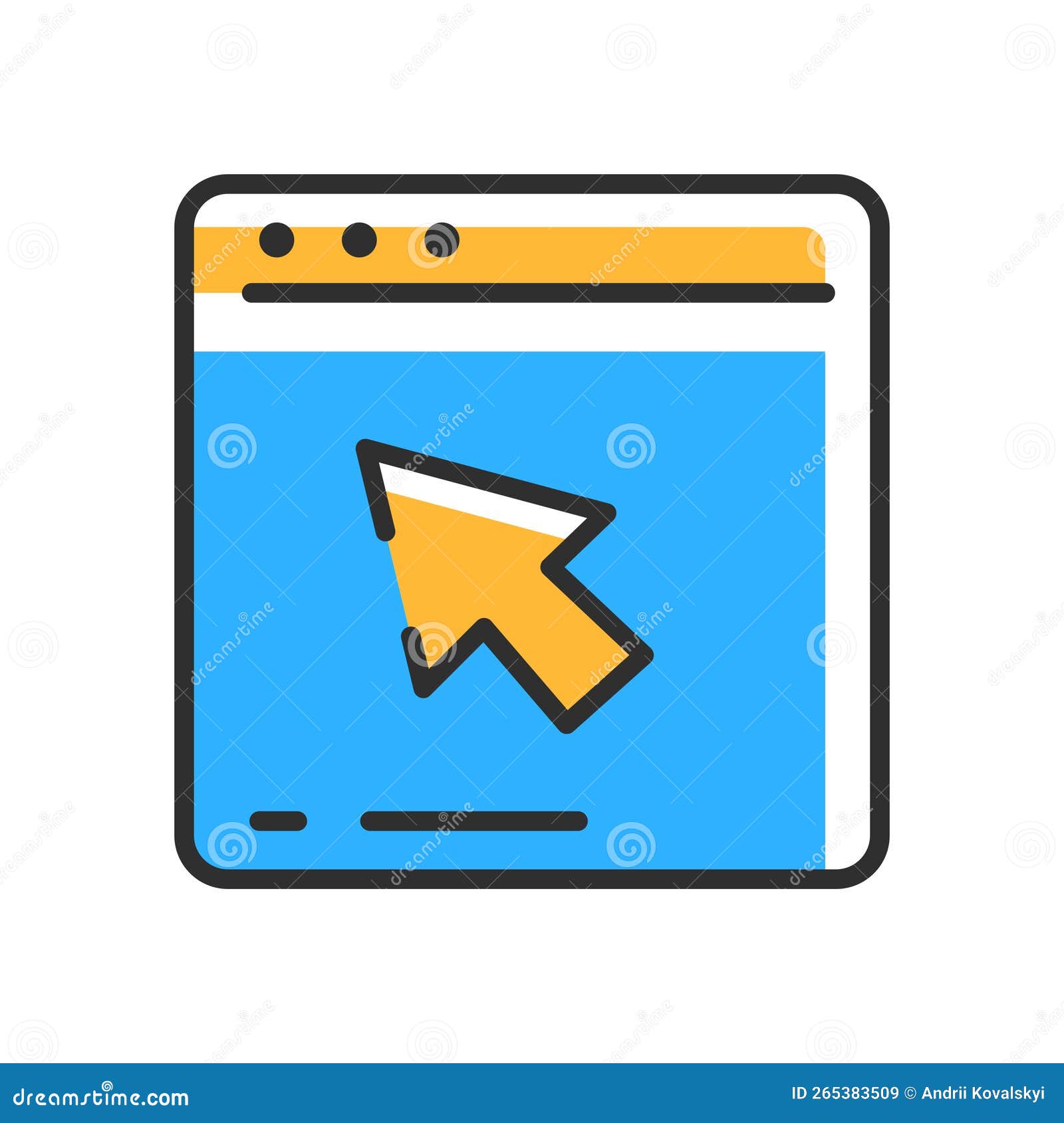 Web Navigation Icon. Vector Illustration Stock Illustration ...