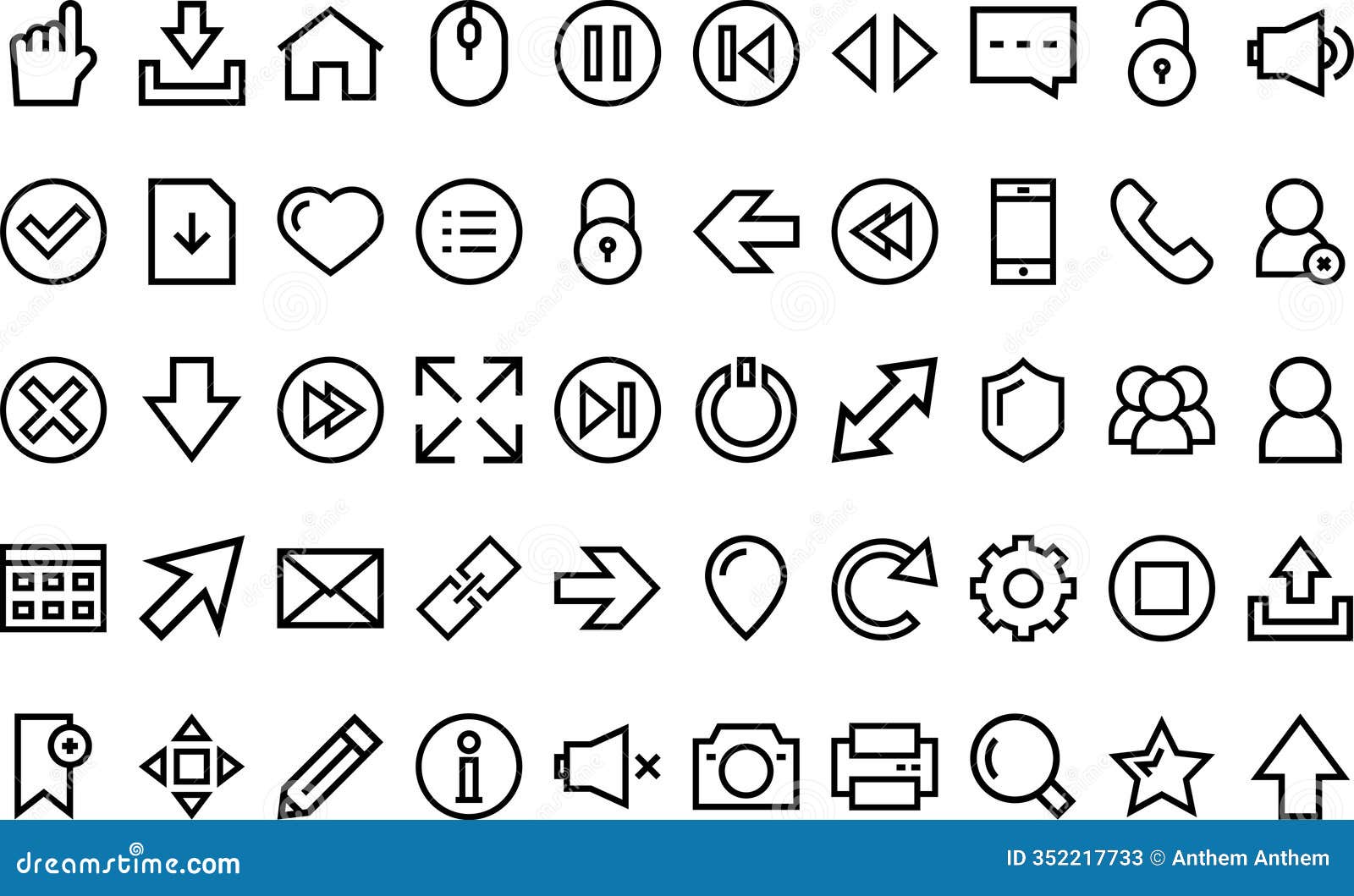 Web Navigation Icons High-Quality Vector Icons Collection with Editable ...