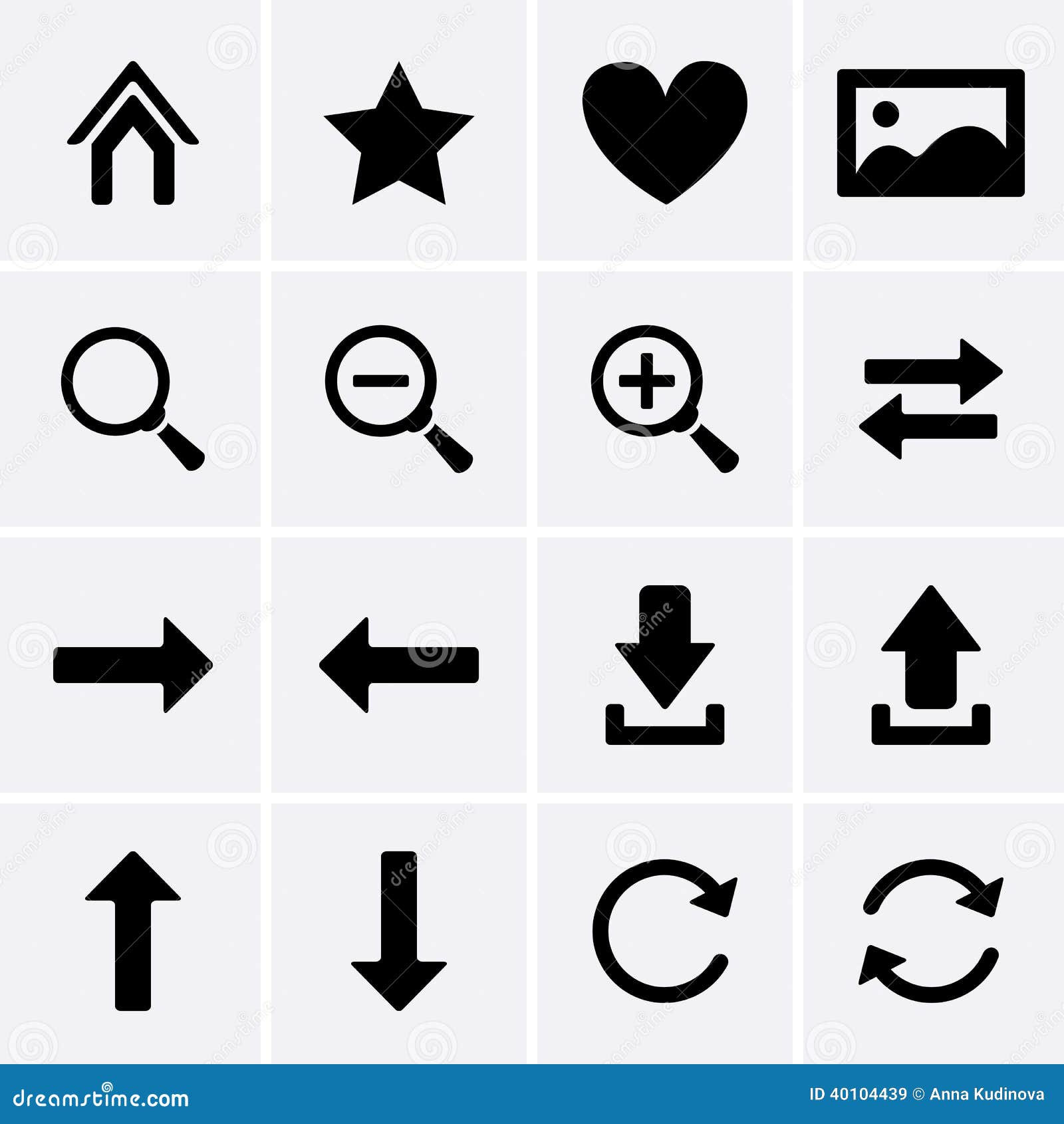 Web Navigation Icons stock vector. Illustration of design - 40104439