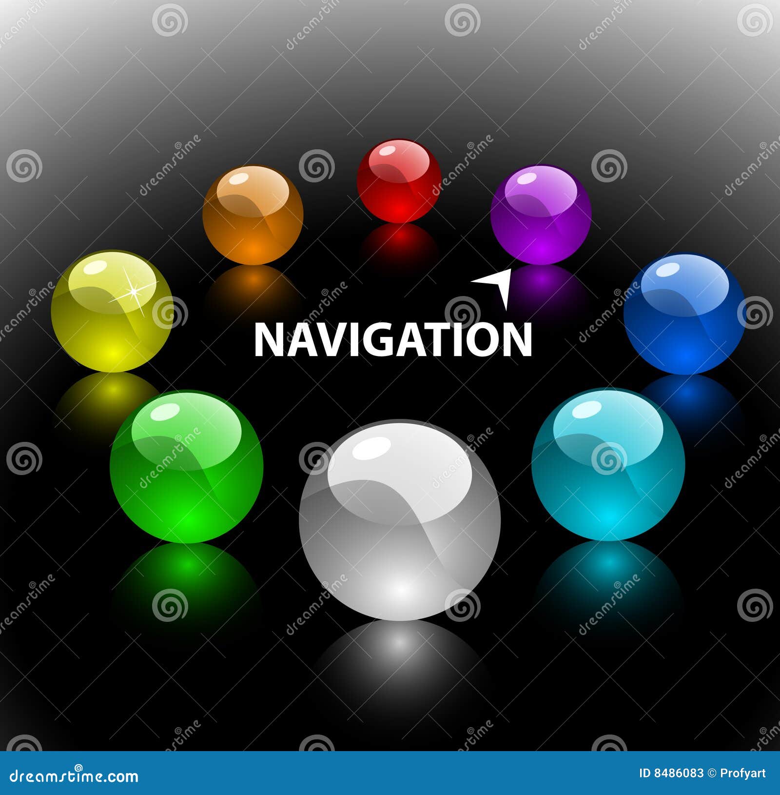 Web Navigation Template 2 (on Floor) Stock Vector - Illustration of ...