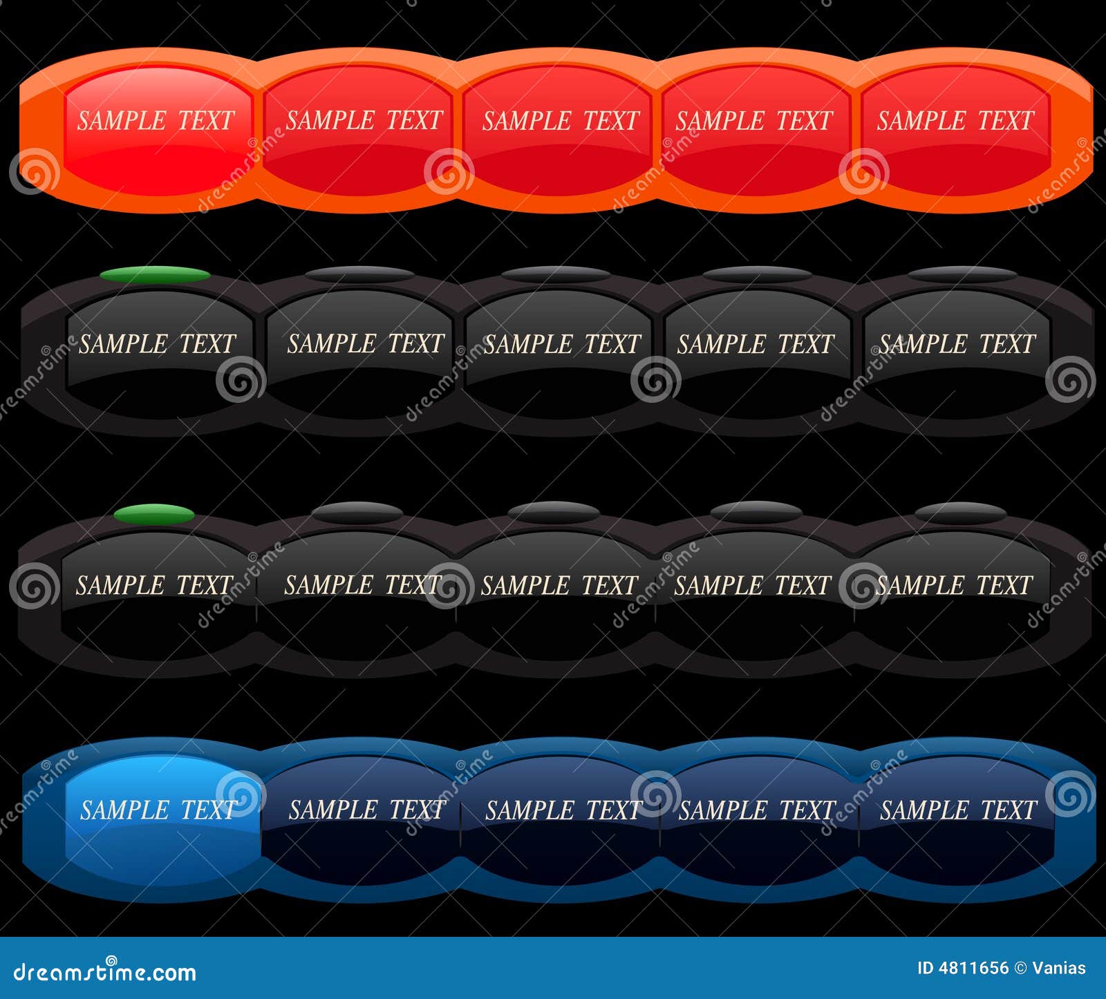 Web navigation templates stock vector. Illustration of original - 4811656