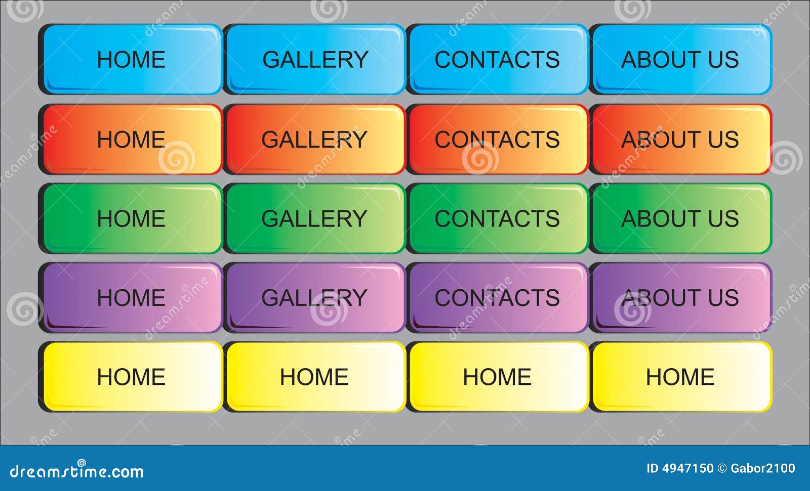 Web Navigation Templates Picture. Image: 4947150