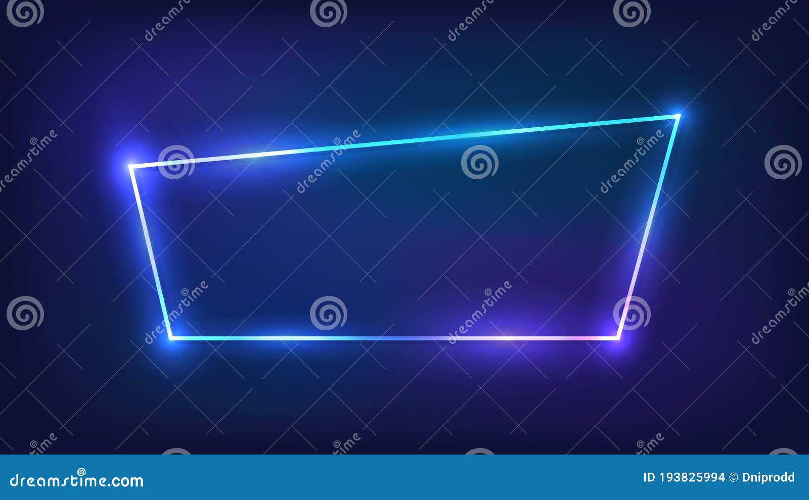 Neon Trapezoid Outline On A Black Background. Generative AI Royalty ...