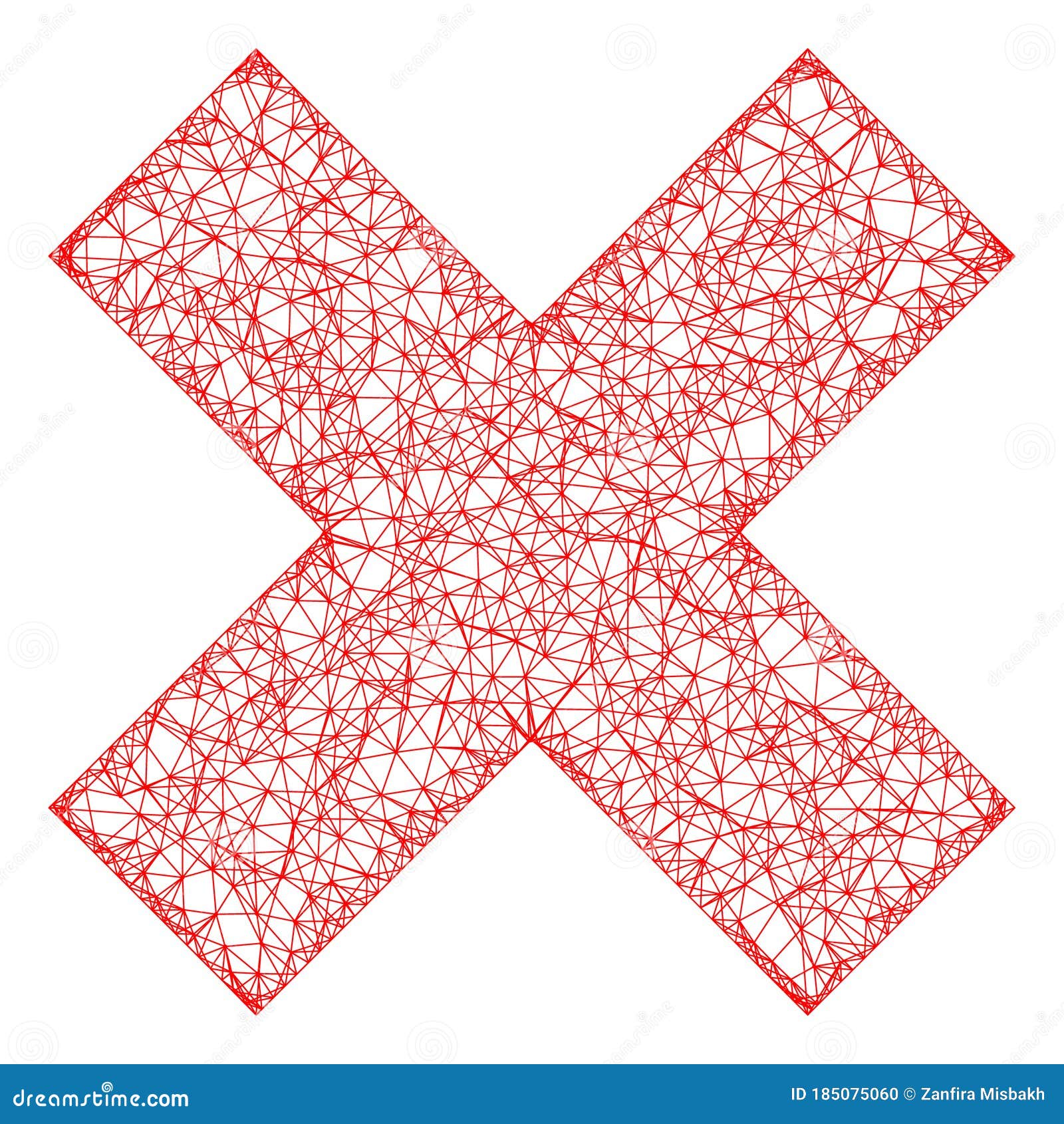 Web Net X-Cross Vector Icon Stock Vector - Illustration of cross ...