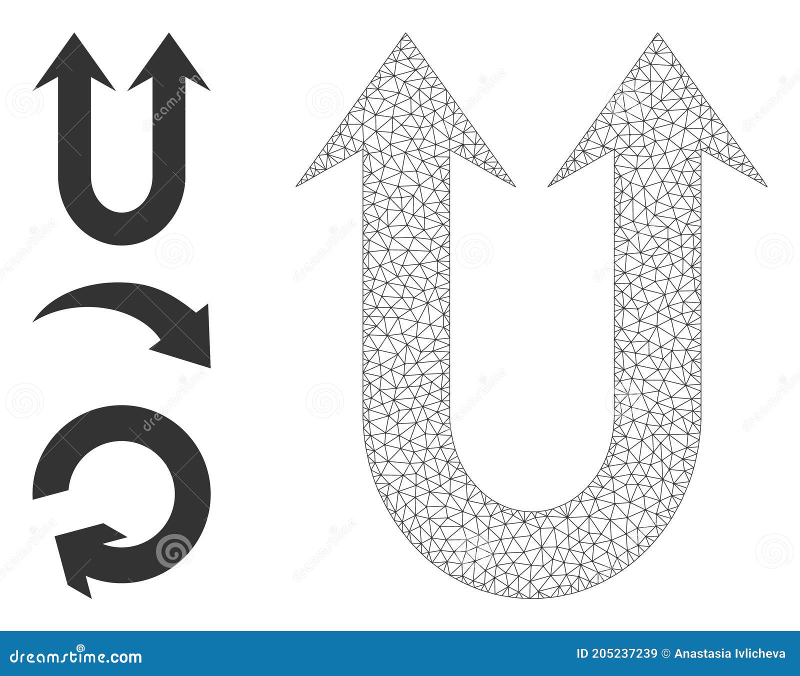 Web Net Double Forward Arrow Icon with Simple Glyphs Stock Vector ...