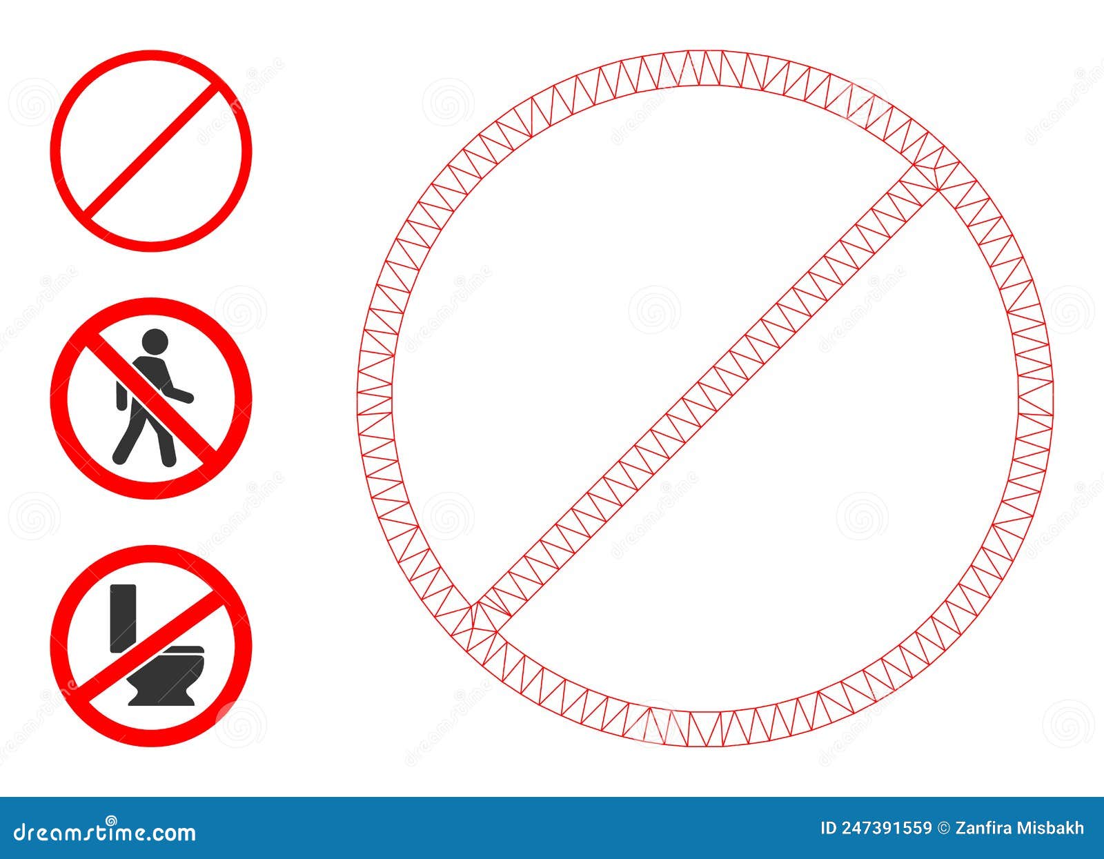 Web Net Prohibited Vector Icon and Other Icons Stock Vector ...