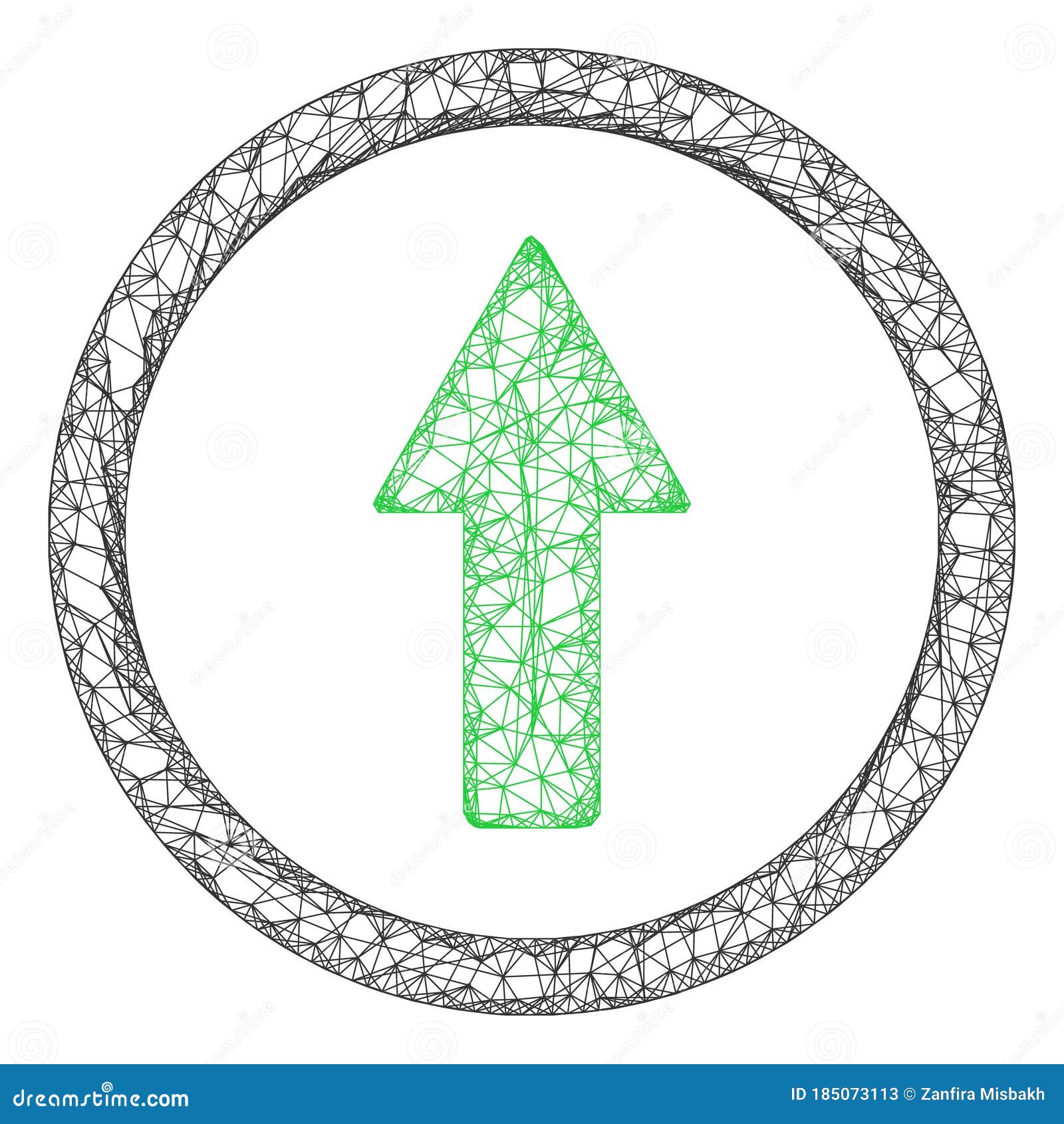 Web Net Rounded Up Arrow Vector Icon Stock Vector - Illustration of ...