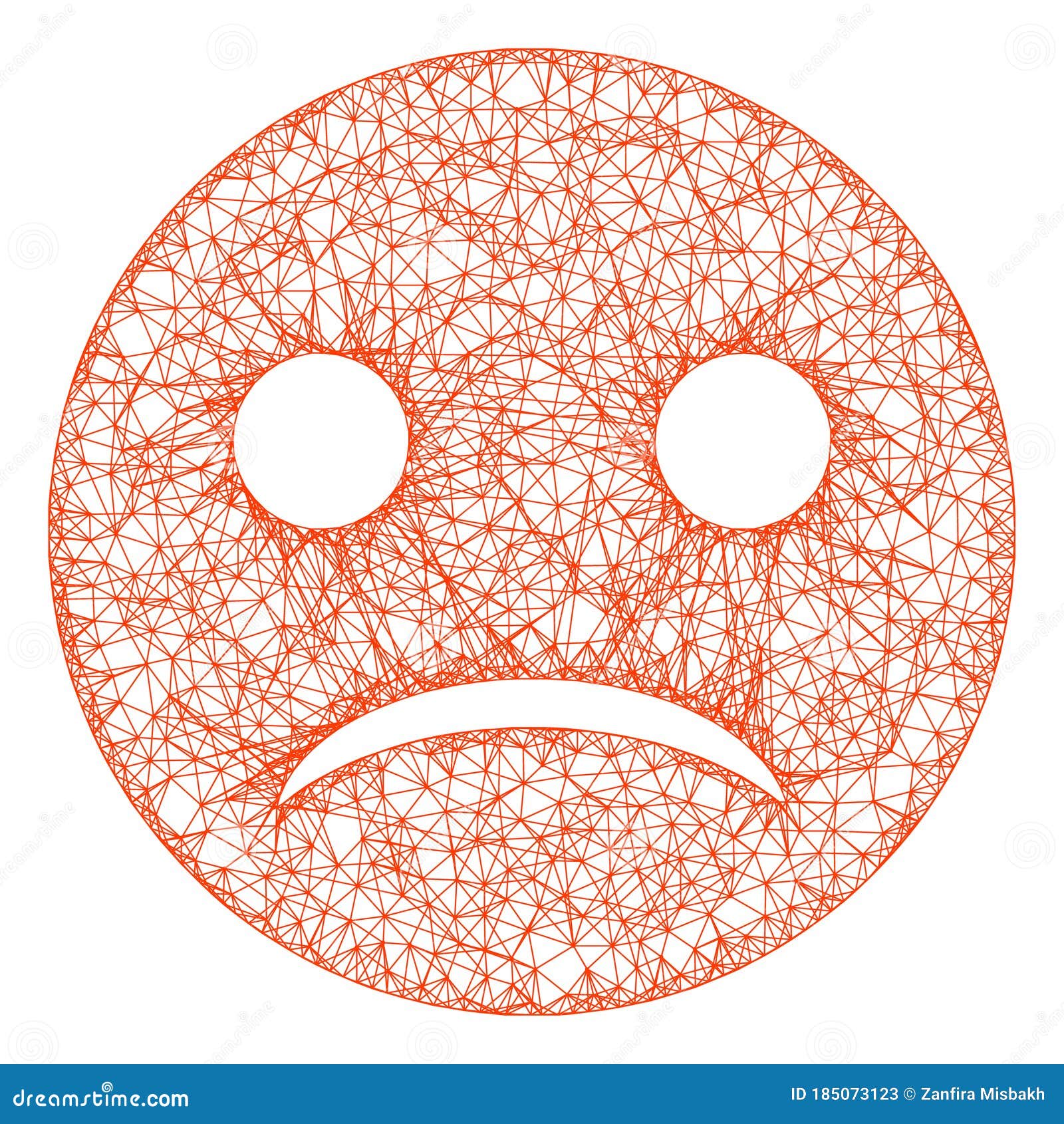 Web Network Sad Smiley Vector Icon Stock Vector - Illustration of flat ...