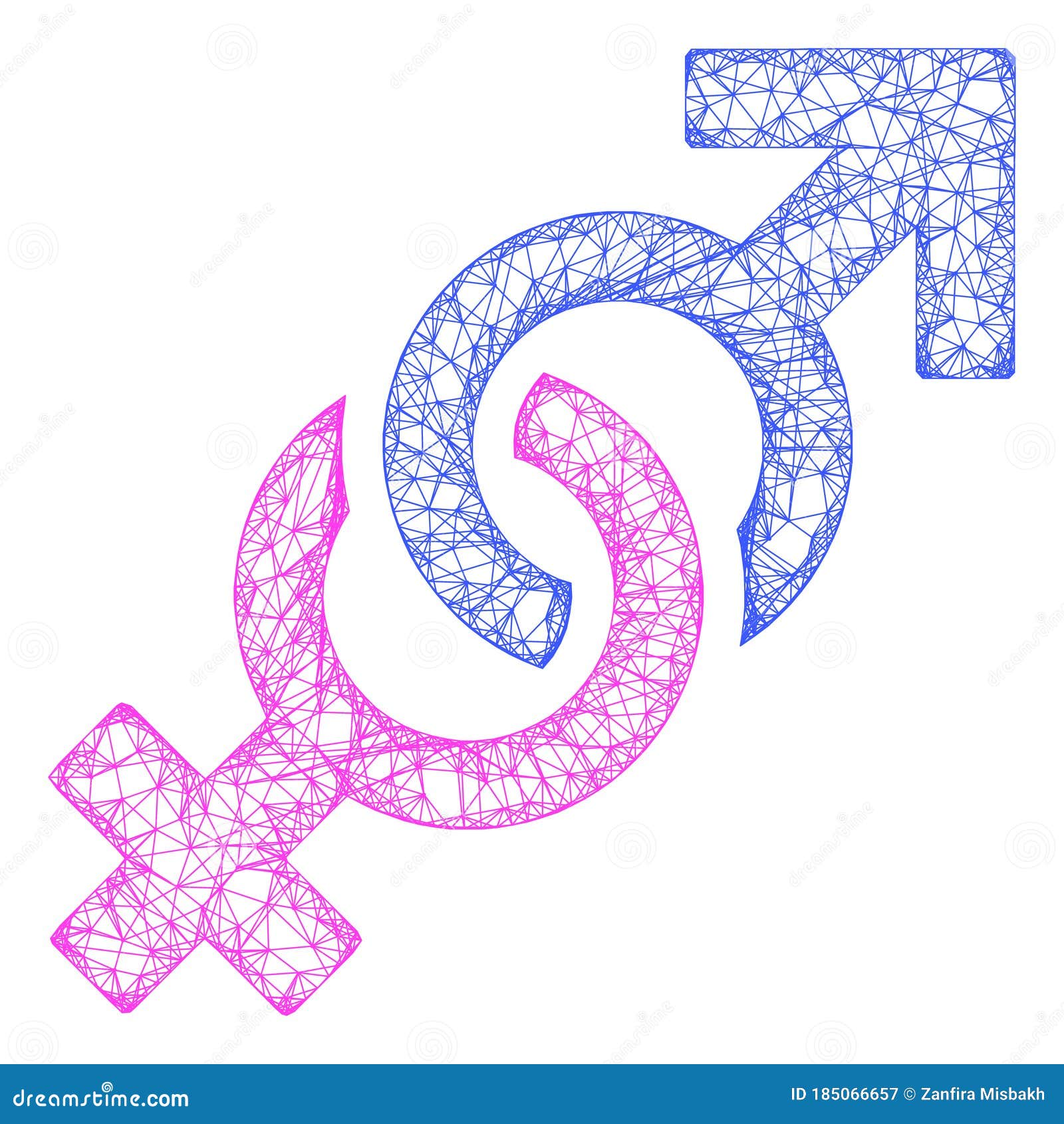 Web Network Gender Confrontation Symbol Vector Icon Stock Vector ...