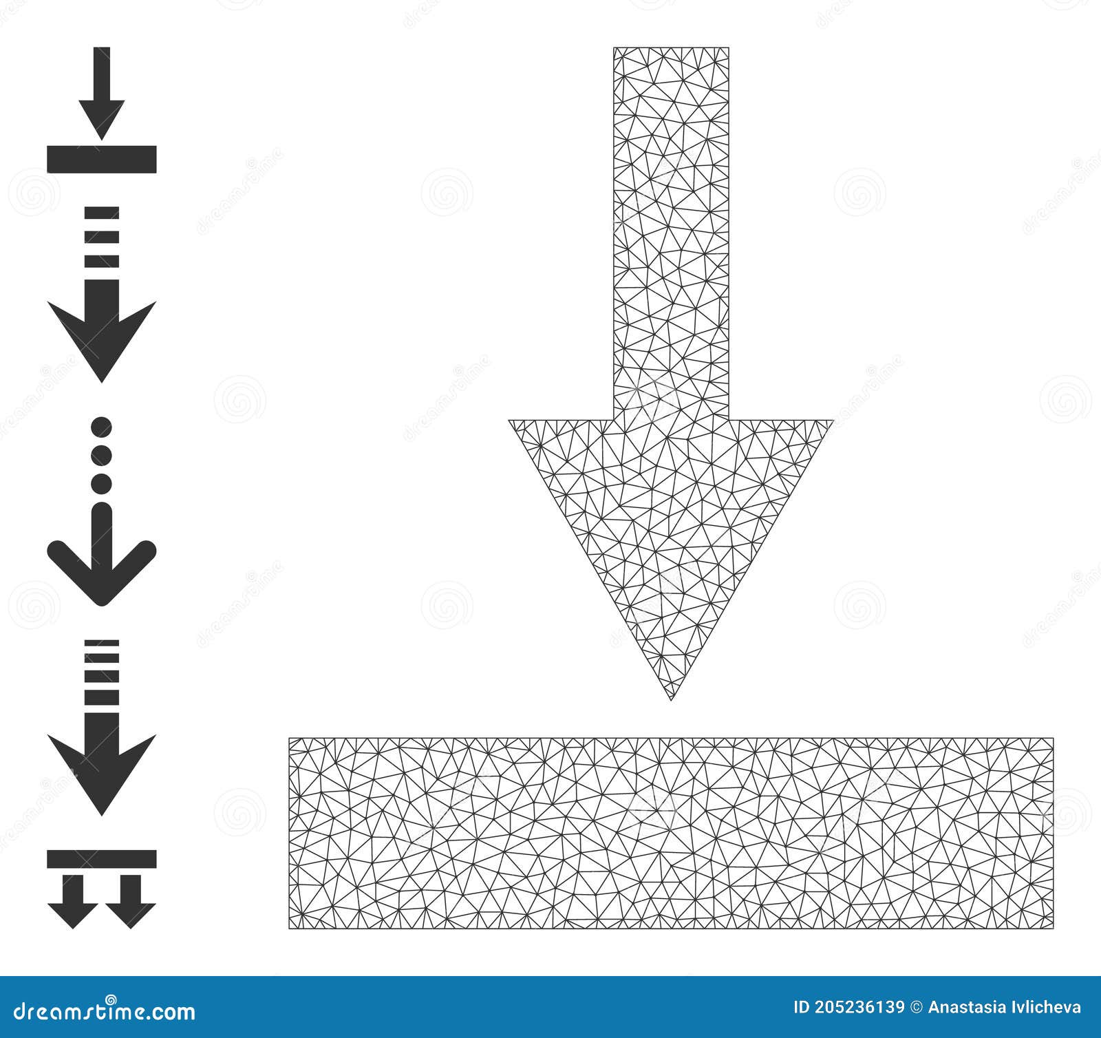 Move Bottom Fractal Mosaic Of Move Bottom Icons And Distress Save Water ...