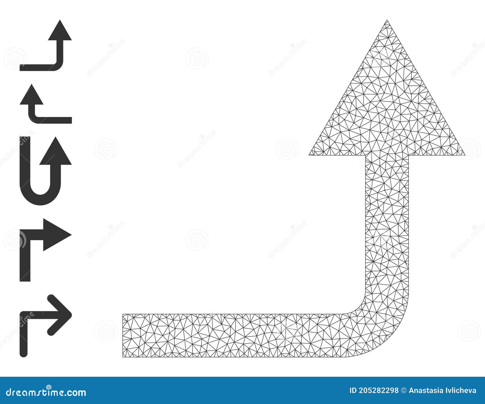 Web Network Turn Forward Icon with Simple Symbols Stock Vector ...