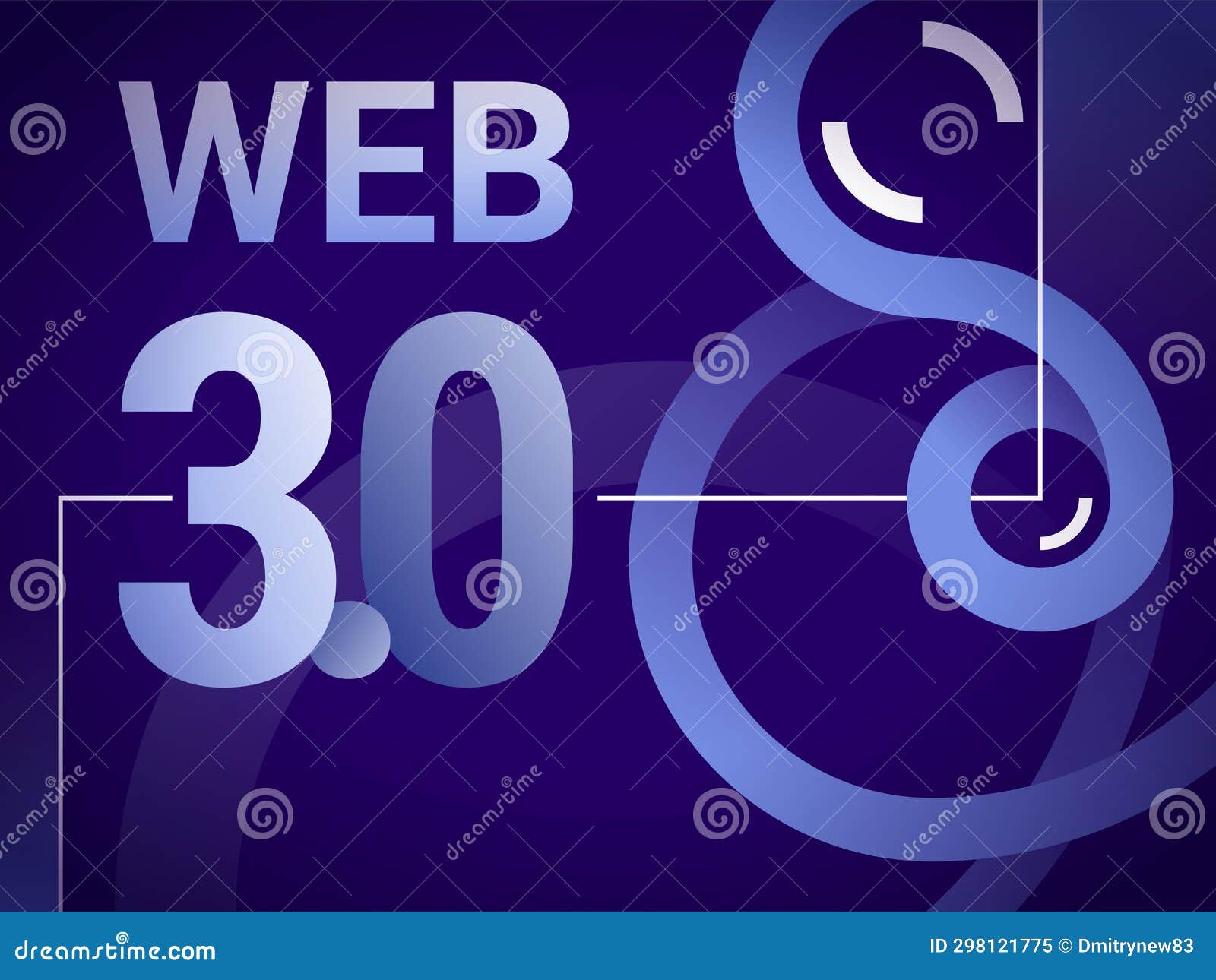 Web 3.0 - Next Generation of Website Banner Stock Vector - Illustration ...