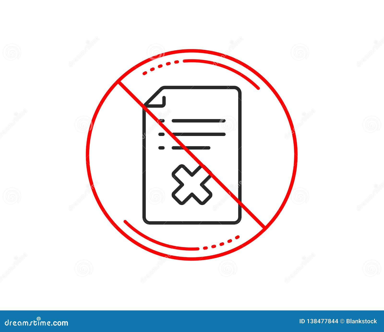 Web stock vector. Illustration of icon, refuse, reject - 138477844
